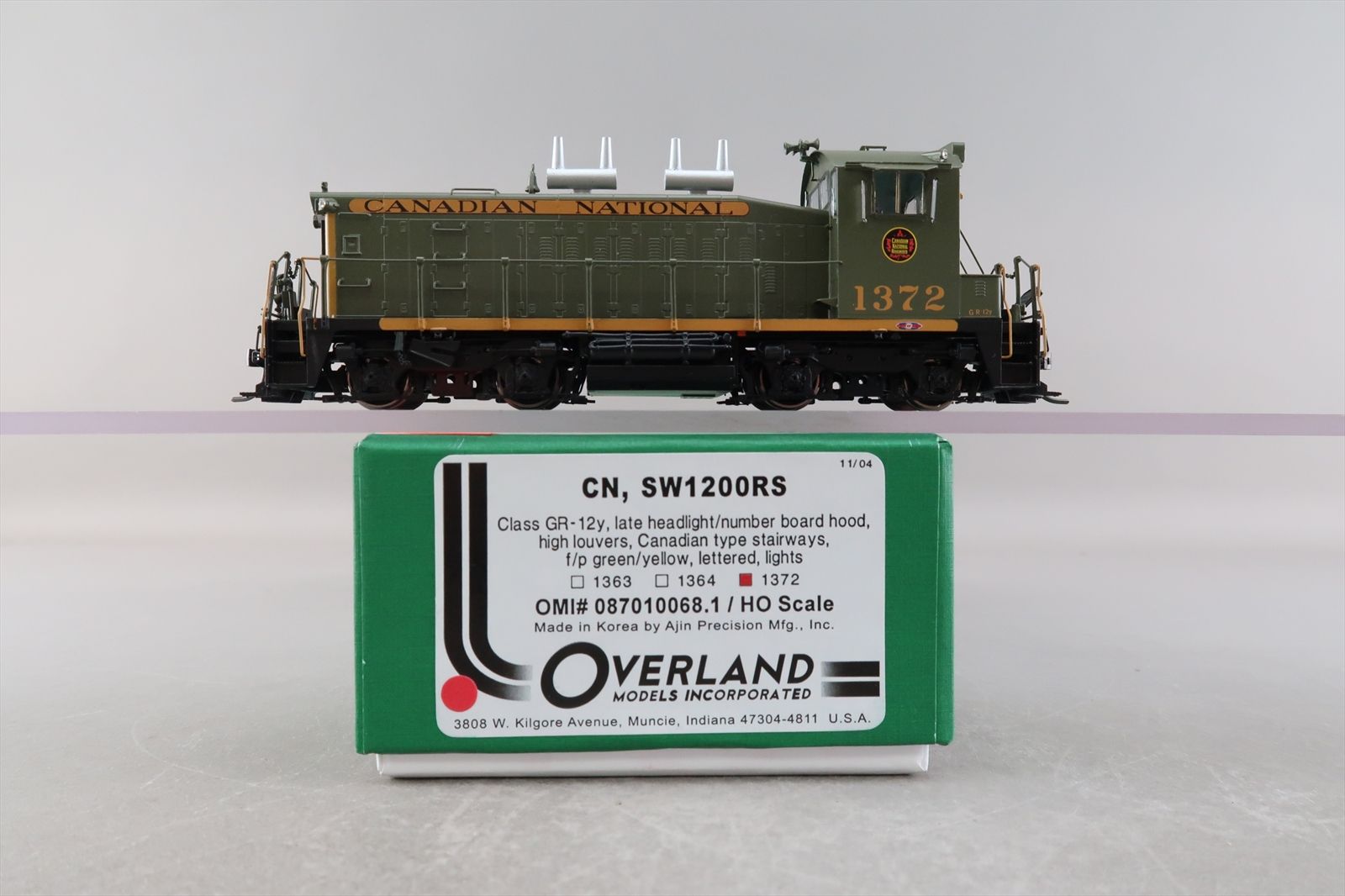 HO Brass Model - OMI 087010068.1 CN CNR Canadian National SW1200RS ...