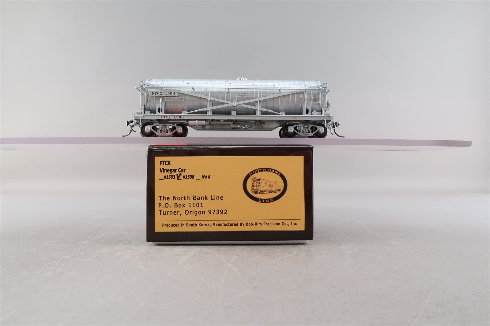 HO Brass Model - North Bank Line FTCX Vinegar Tank Car #1508 - F/P ...