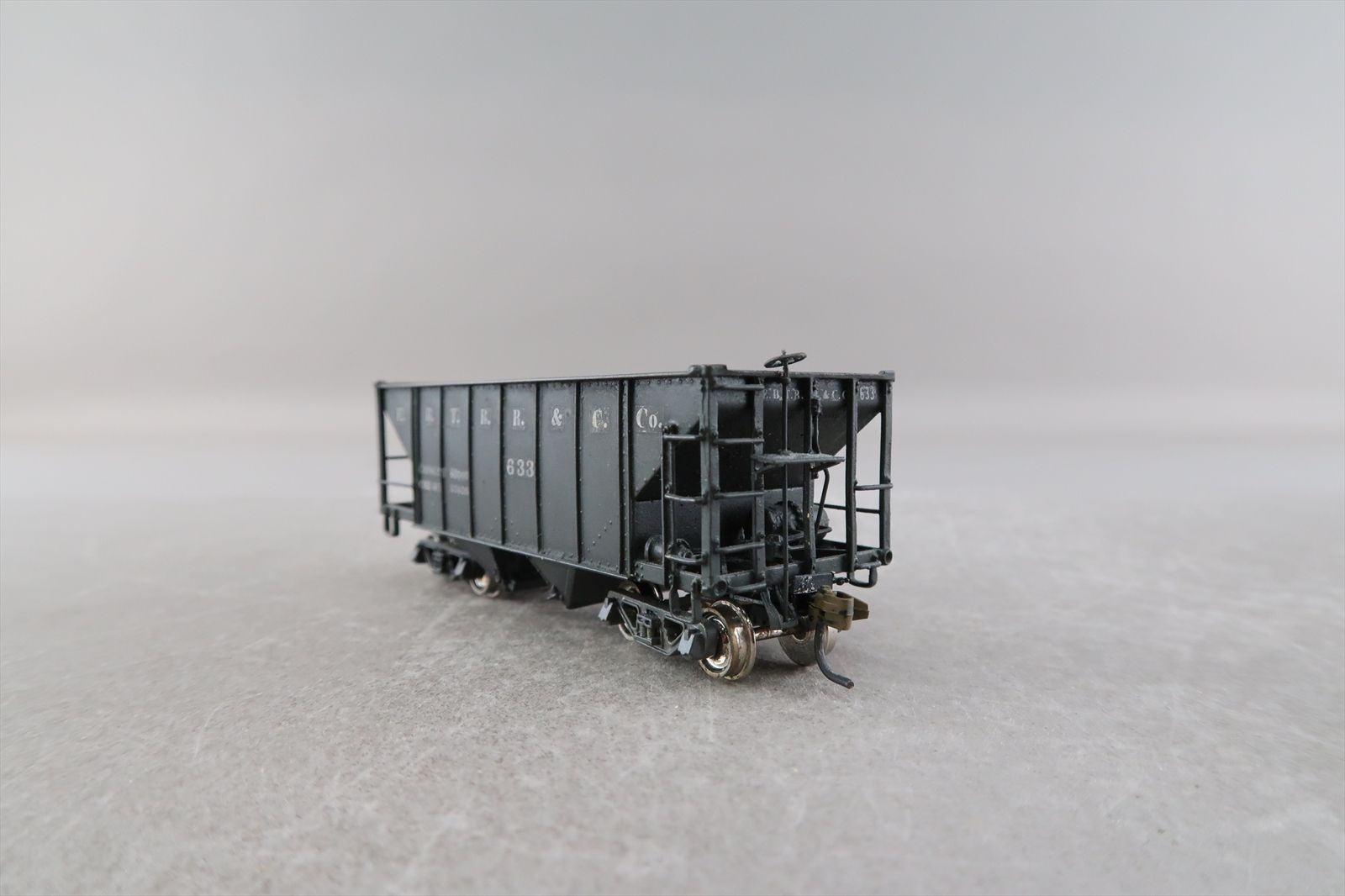 HOn3 Brass Model - Hallmark EBT East Broad Top 2-Bay Steel Hopper Car #633 - Custom - Tae Hwa