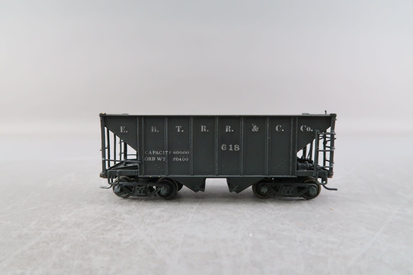 HOn3 Brass Model - Hallmark EBT East Broad Top 2-Bay Steel Hopper Car #618 - Custom - Tae Hwa