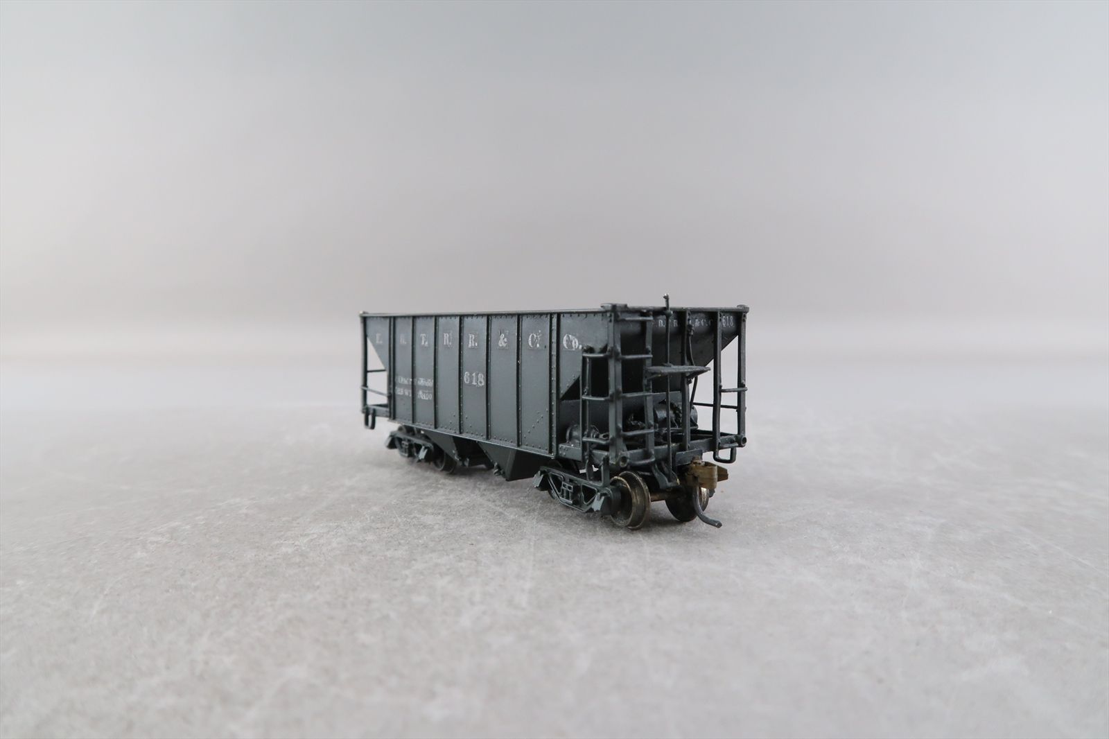 HOn3 Brass Model - Hallmark EBT East Broad Top 2-Bay Steel Hopper Car #618 - Custom - Tae Hwa