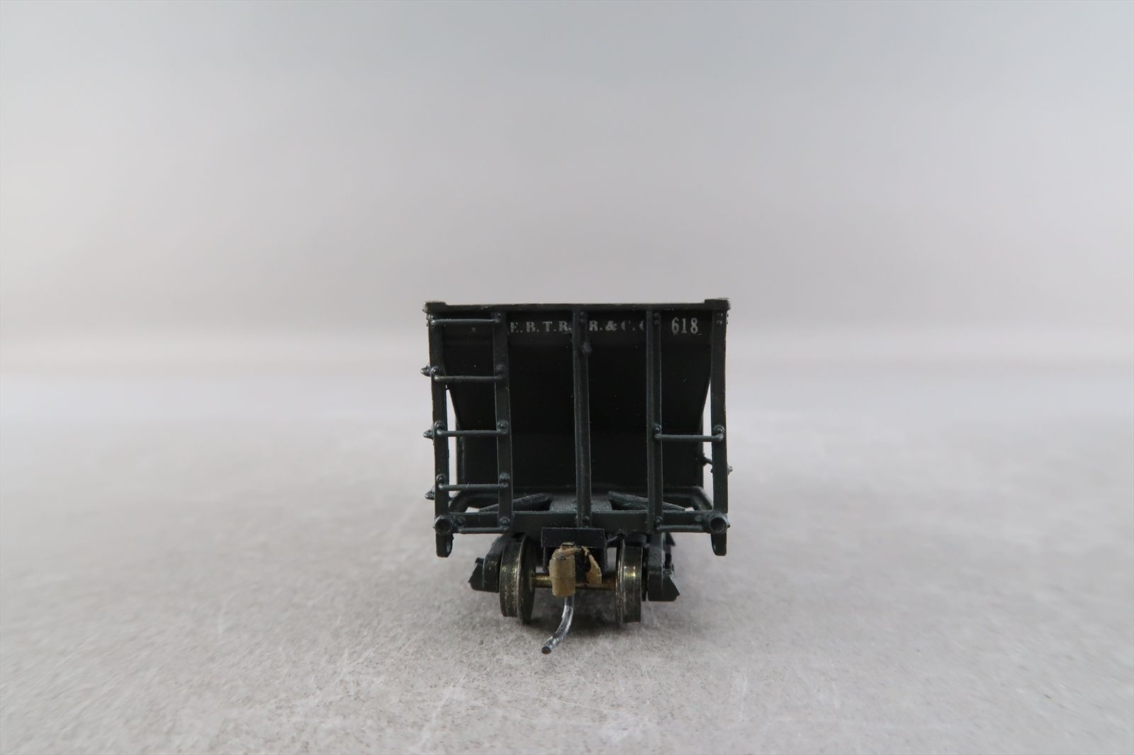 HOn3 Brass Model - Hallmark EBT East Broad Top 2-Bay Steel Hopper Car #618 - Custom - Tae Hwa