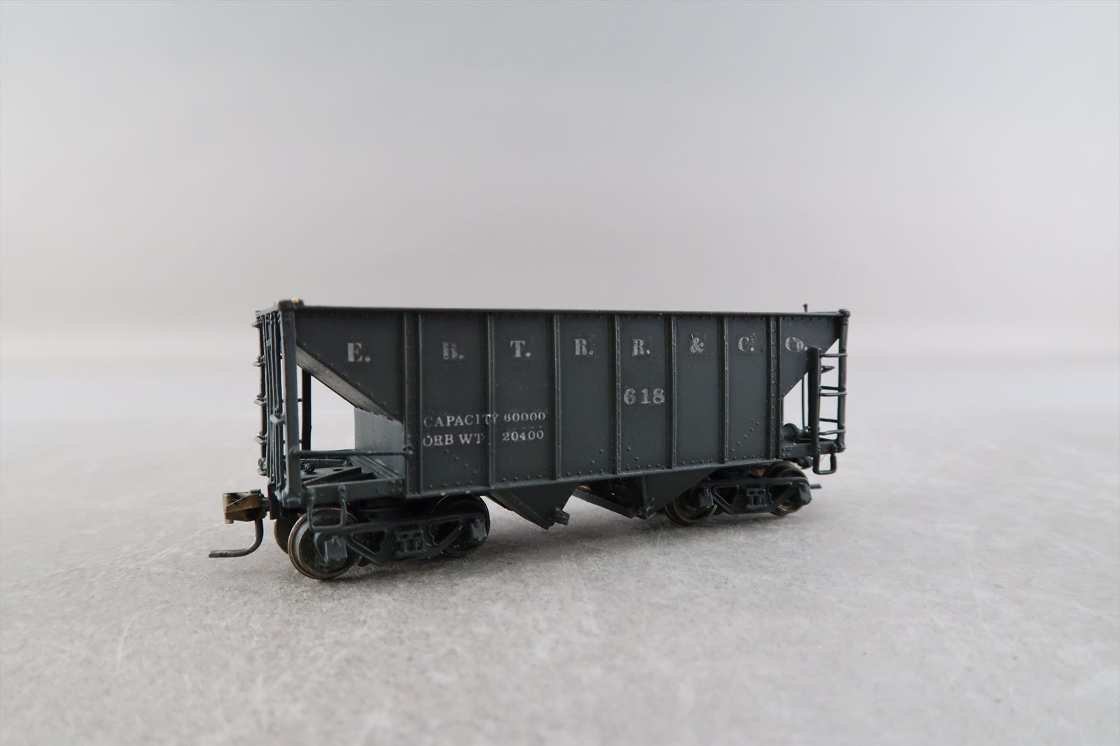 HOn3 Brass Model - Hallmark EBT East Broad Top 2-Bay Steel Hopper Car #618 - Custom - Tae Hwa