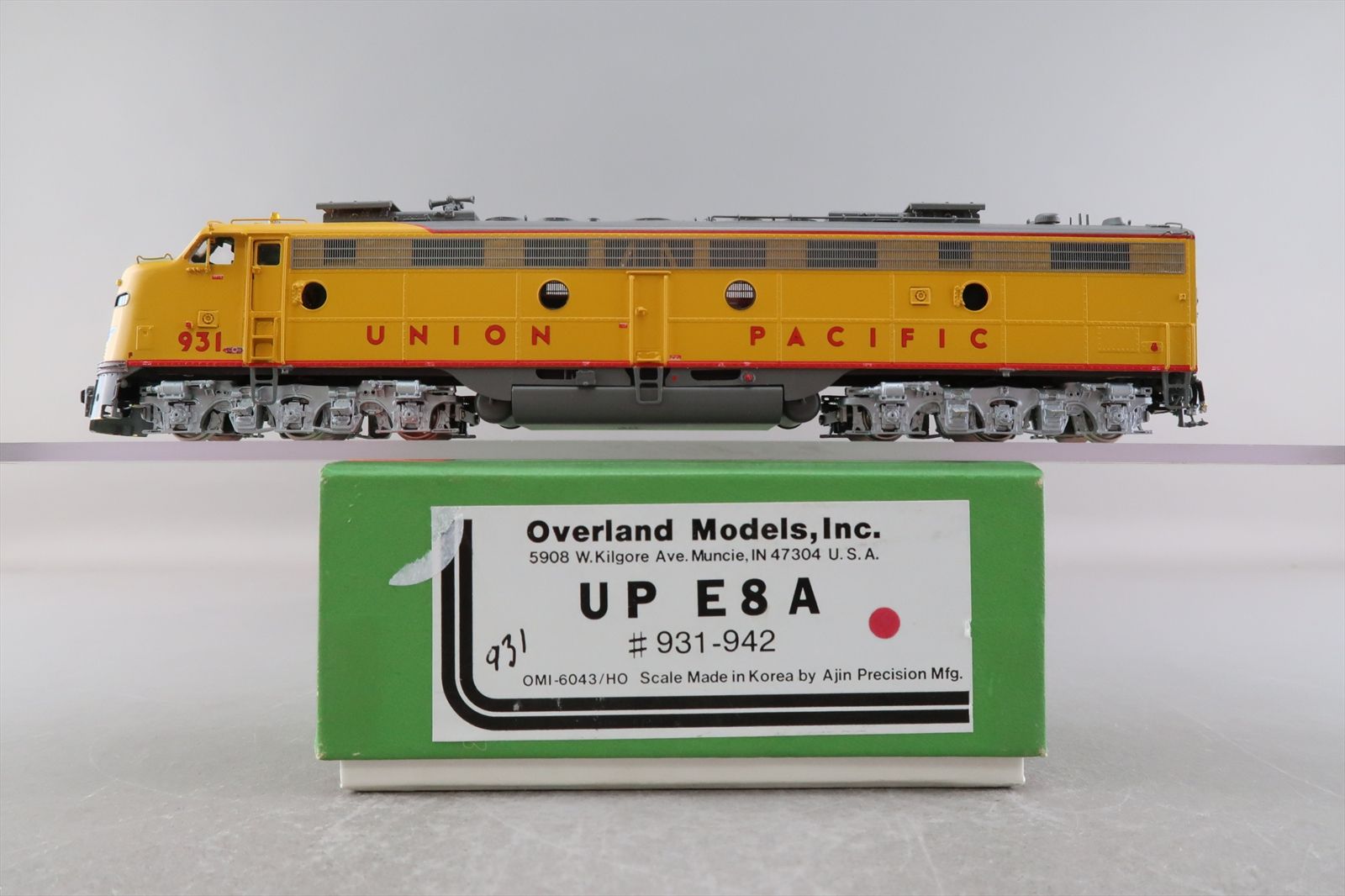HO Brass Model - OMI 6043 UP Union Pacific E8 E8A #931 - Custom - 1989 Run - Ajin