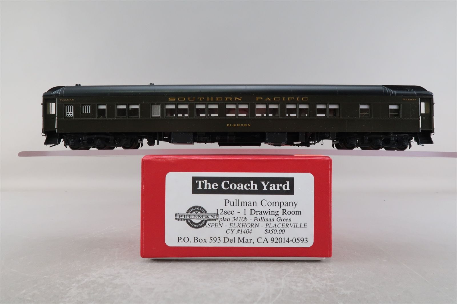HO Brass Model - TCY 1404 SP Southern Pacific 12-1 Sleeper Elkhorn - F ...