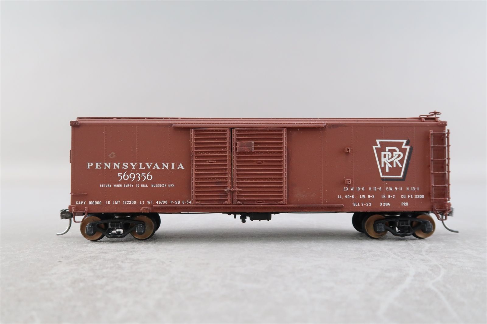 HO Brass Model - OMI 3018 PRR Pennsylvania X-28 Boxcar Box Car #569356 ...