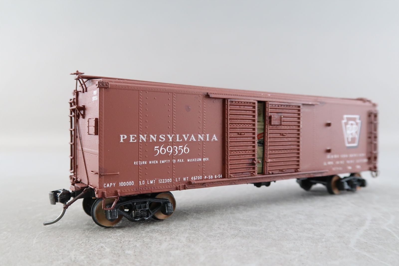 HO Brass Model - OMI 3018 PRR Pennsylvania X-28 Boxcar Box Car #569356 ...