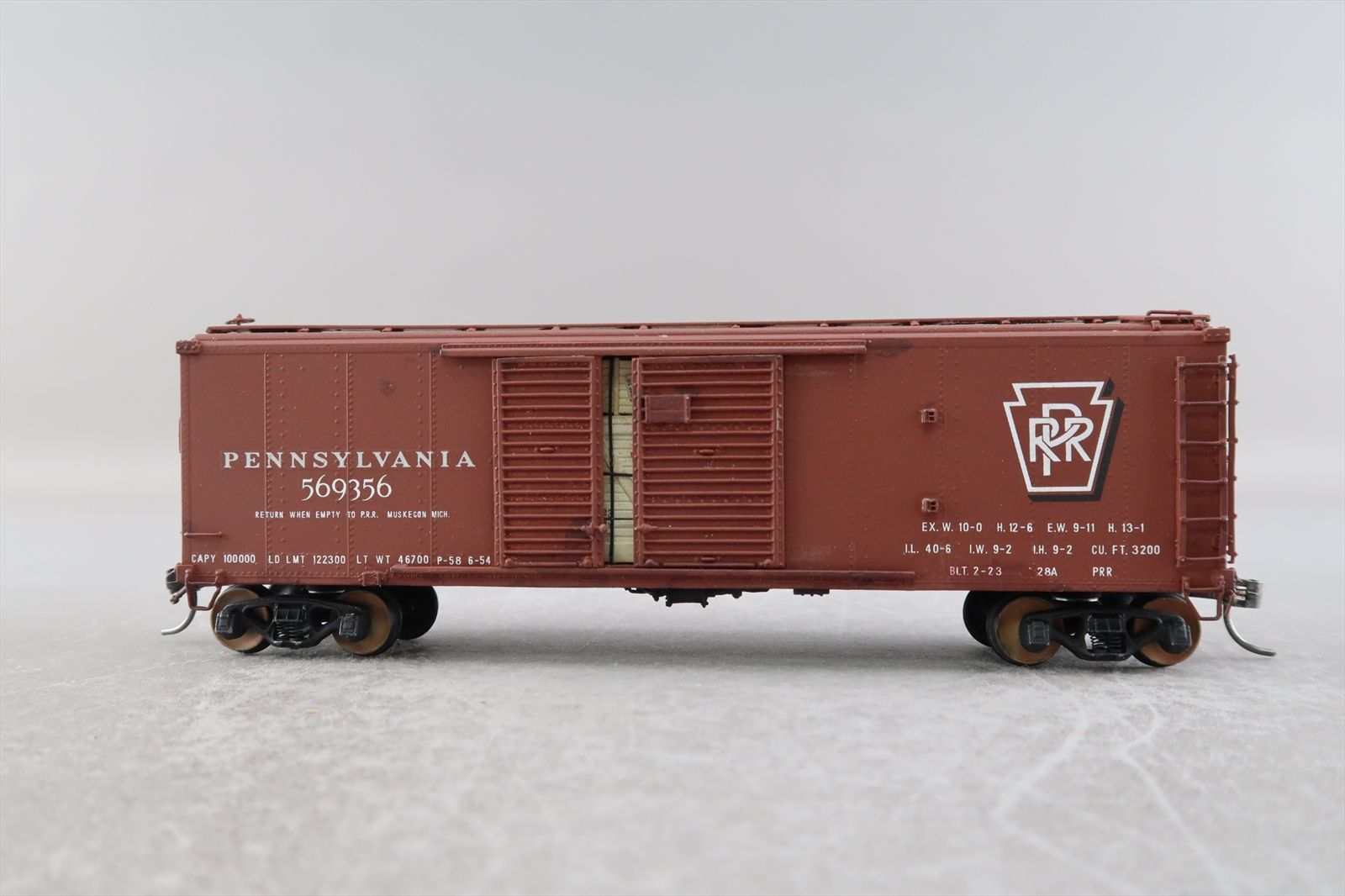 HO Brass Model - OMI 3018 PRR Pennsylvania X-28 Boxcar Box Car #569356 ...