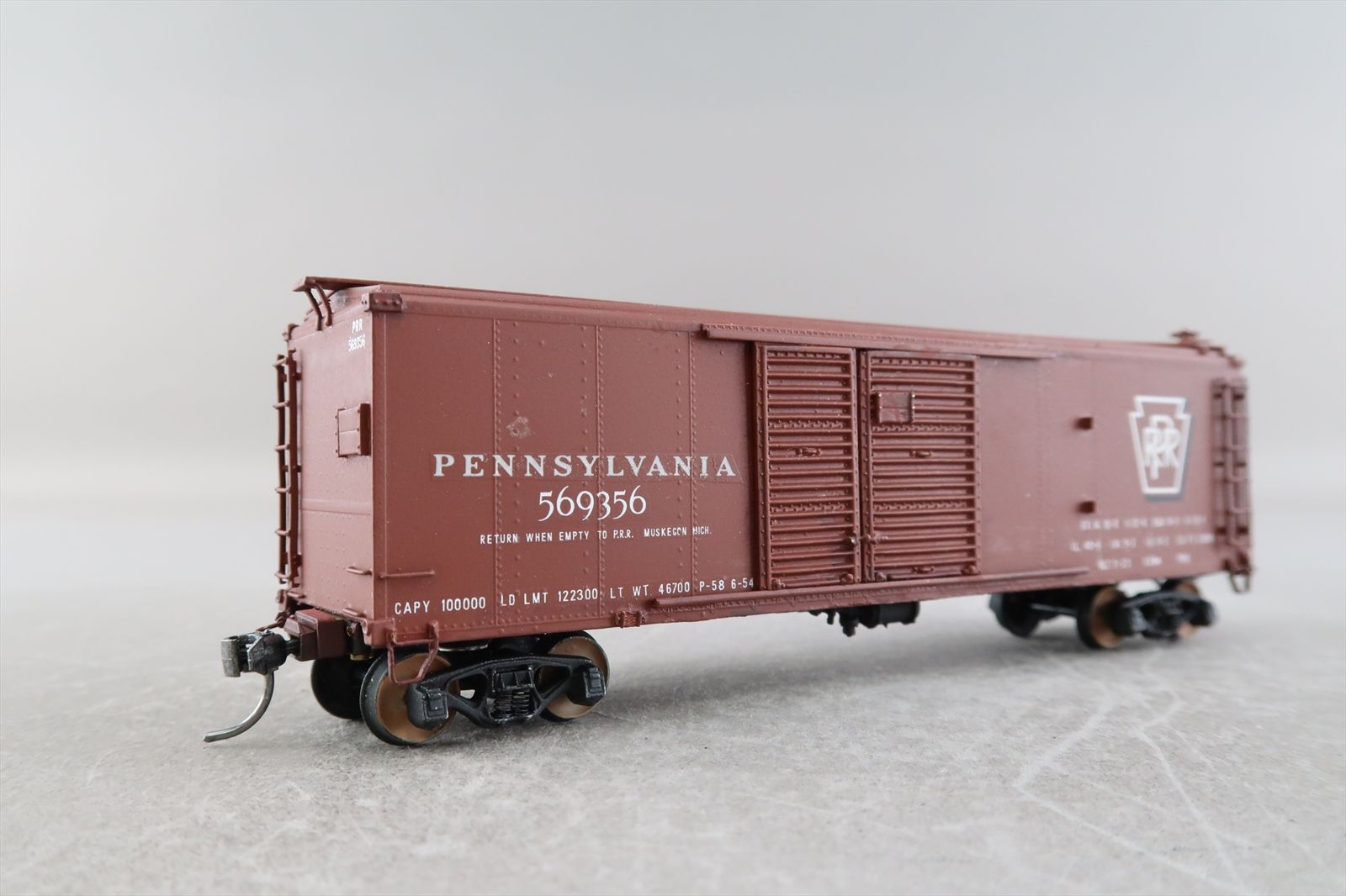 HO Brass Model - OMI 3018 PRR Pennsylvania X-28 Boxcar Box Car #569356 ...