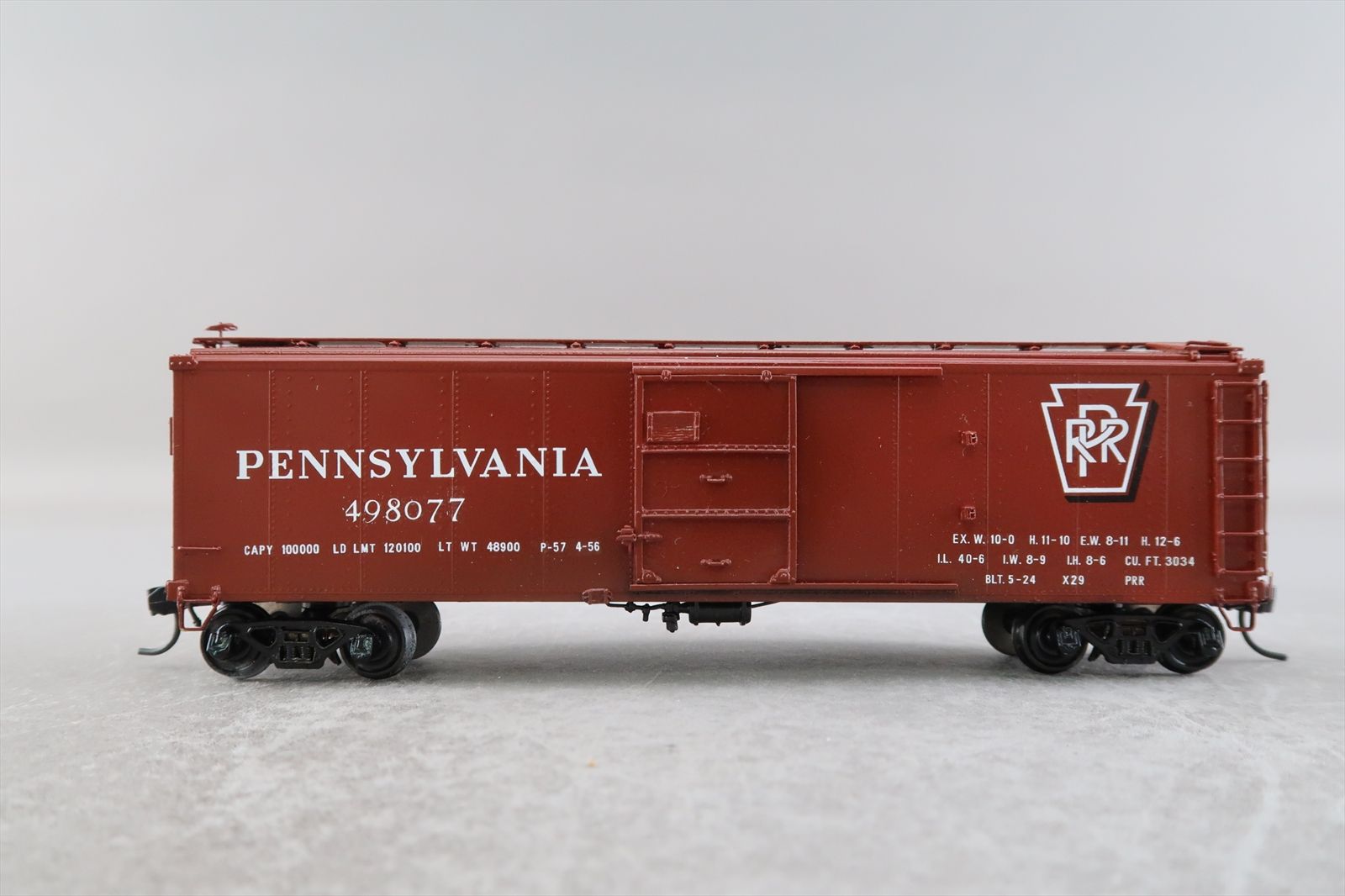 HO Brass Model - OMI 3019 PRR Pennsylvania X-29 Boxcar Box Car #498077 ...