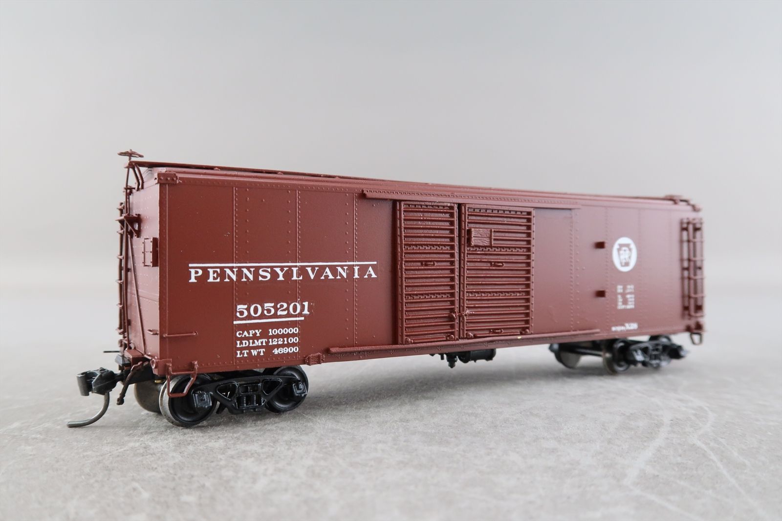 HO Brass Model - OMI 3018 PRR Pennsylvania X-28 Boxcar Box Car #505201 ...