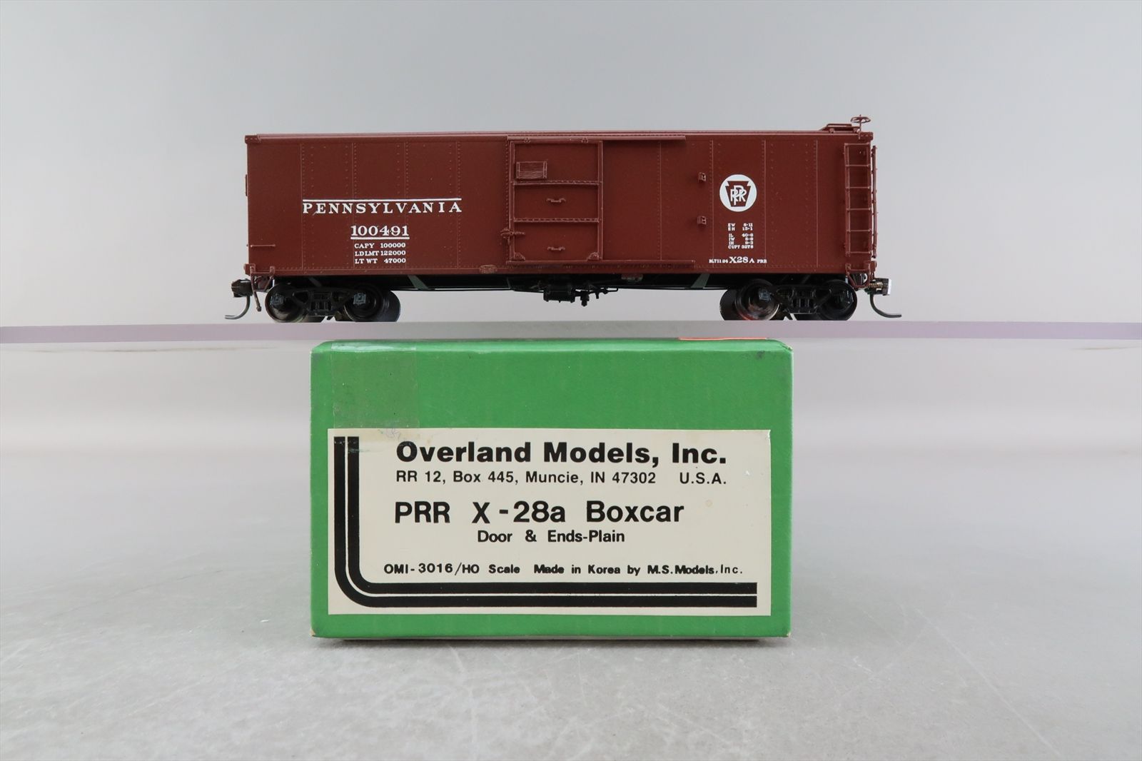 HO Brass Model - OMI 3016 PRR Pennsylvania X-28a Boxcar Box Car #100491 ...