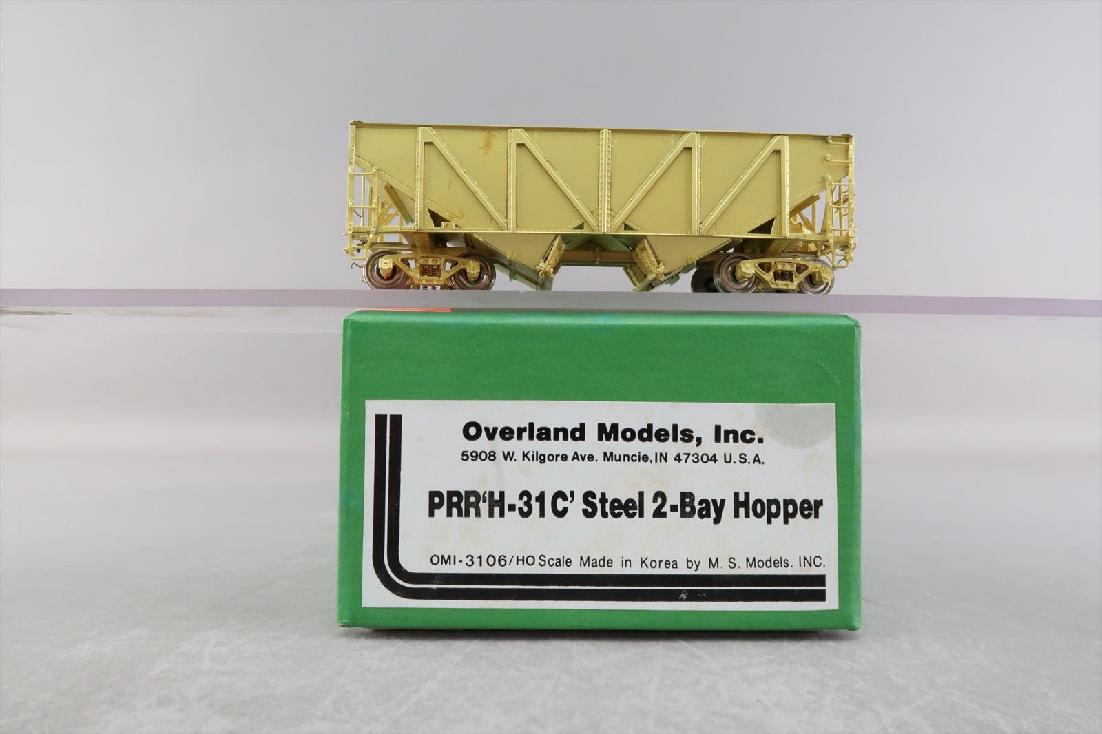 HO Brass Model - OMI 3106 PRR Pennsylvania H-31C Steel 2-Bay Hopper ...