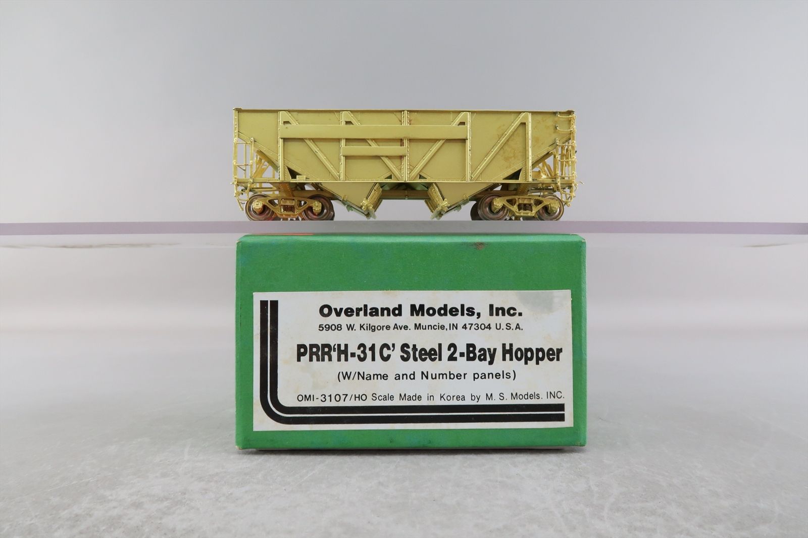 HO Brass Model - OMI 3107 PRR Pennsylvania H-31C Steel 2 Bay Hopper ...