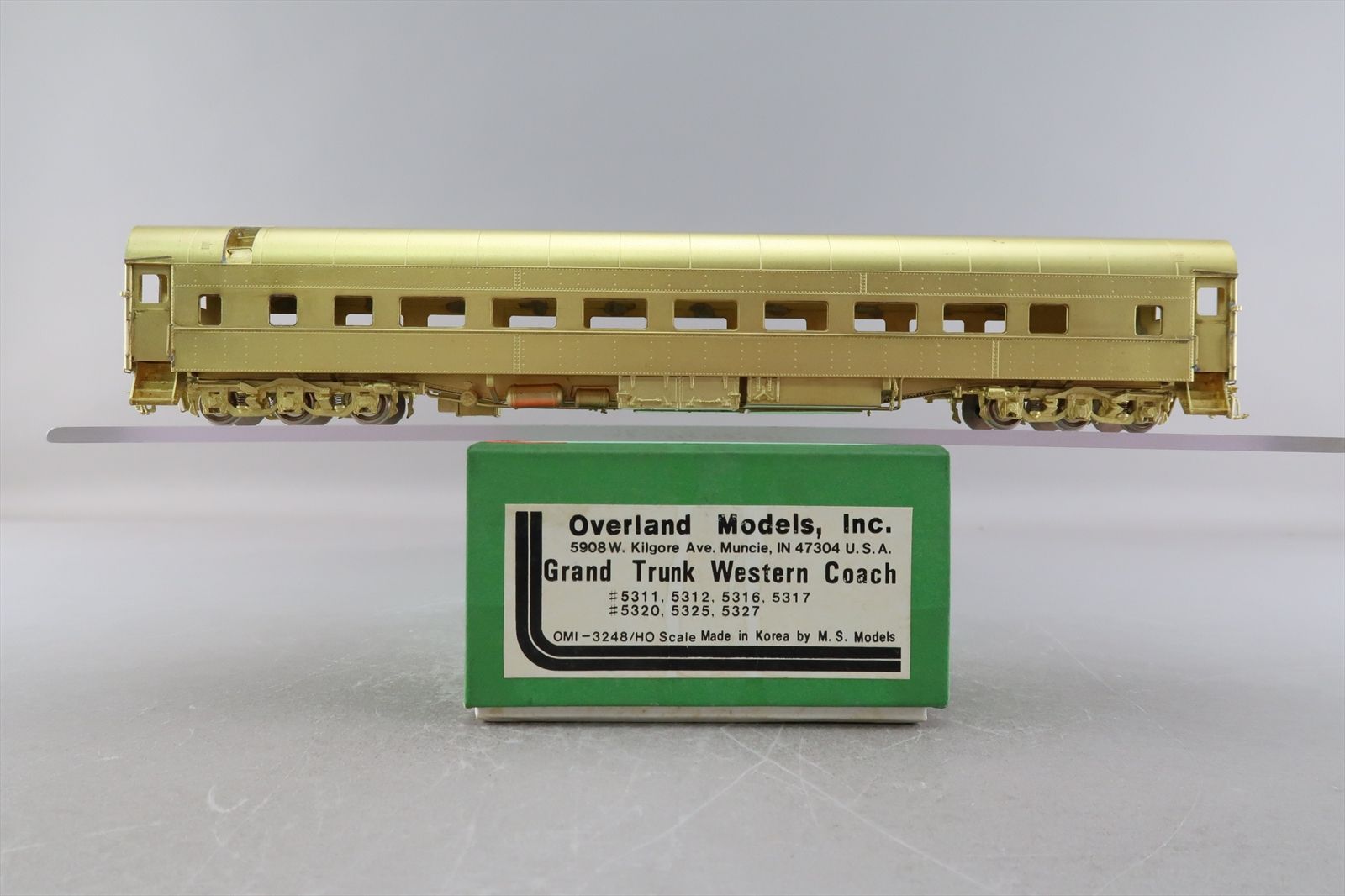 HO Brass Model - OMI 3248 GTW Grand Trunk Western Coach - Unpainted ...