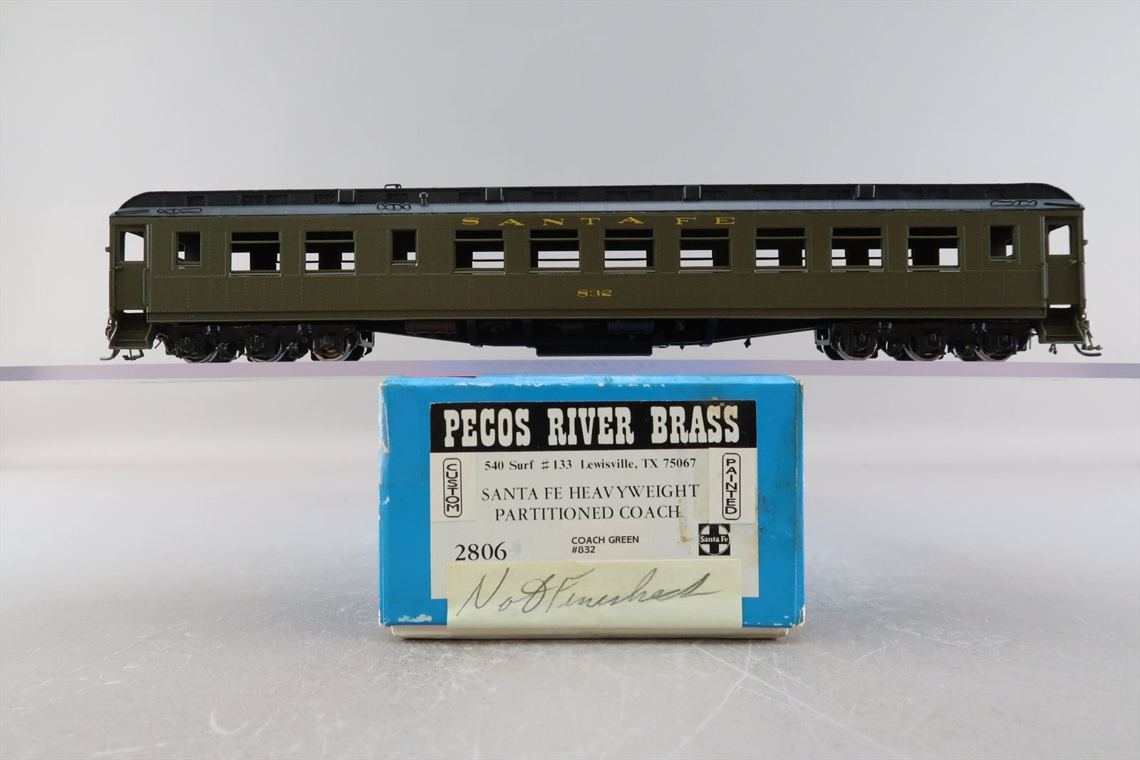 HO Brass Model - PRB Pecos River 2806 AT&SF Santa Fe HW Paritioned ...