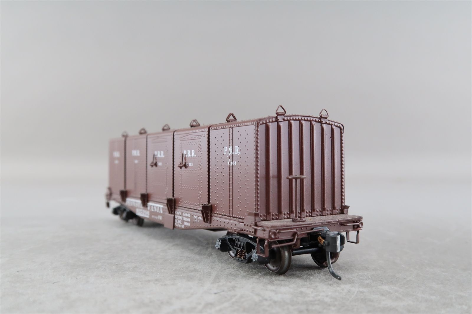 HO Brass Model - Railworks R365P PRR Pennsylvania FM Container Car w/5 ...