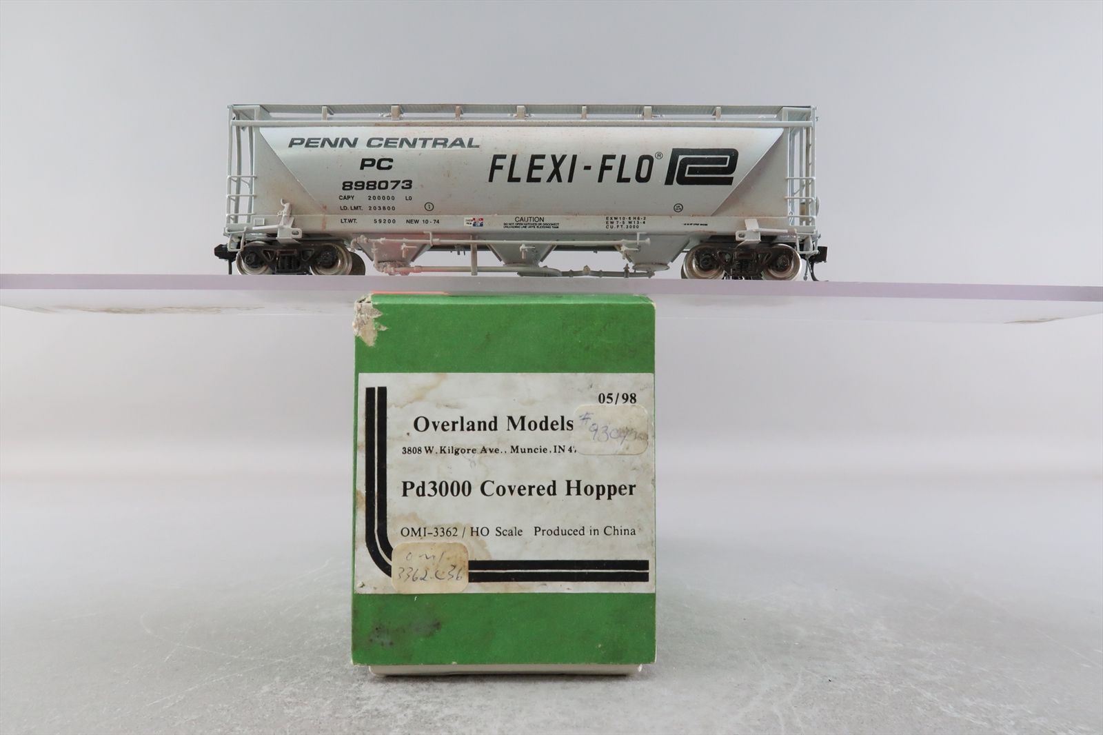 HO Brass Model - OMI 3362 PC Penn Central Pd 3000 Covered Hopper ...