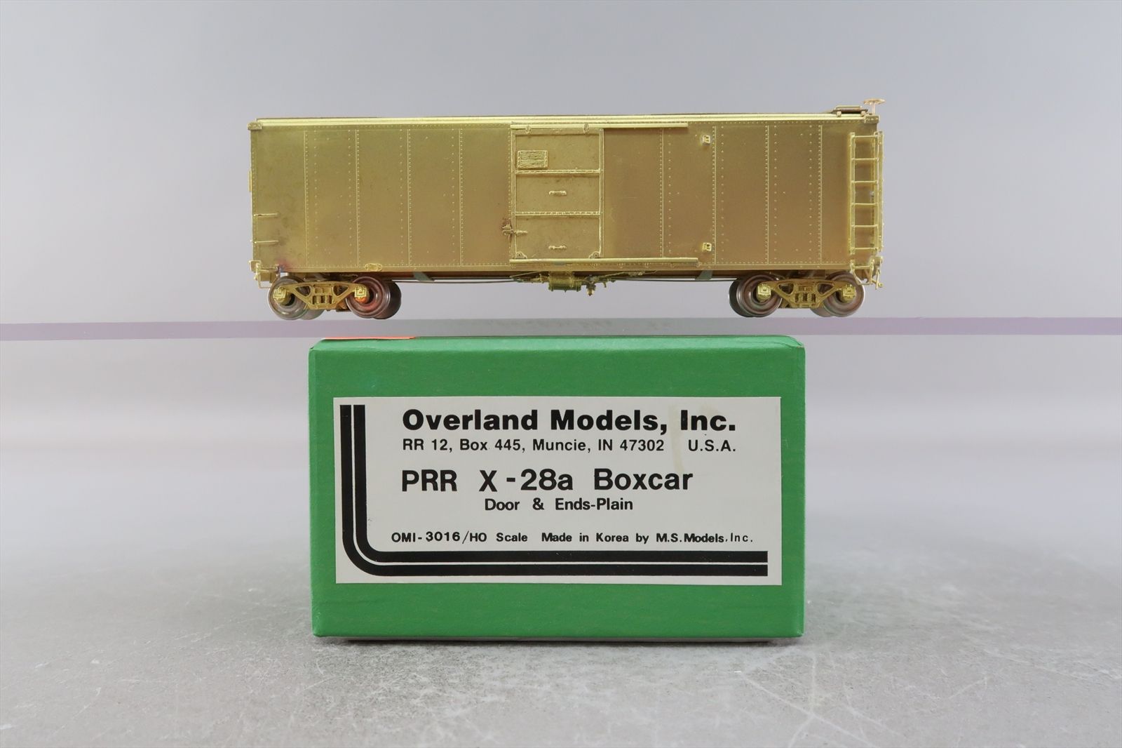 HO Brass Model - OMI 3016 PRR Pennsylvania X-28a Boxcar Box Car ...
