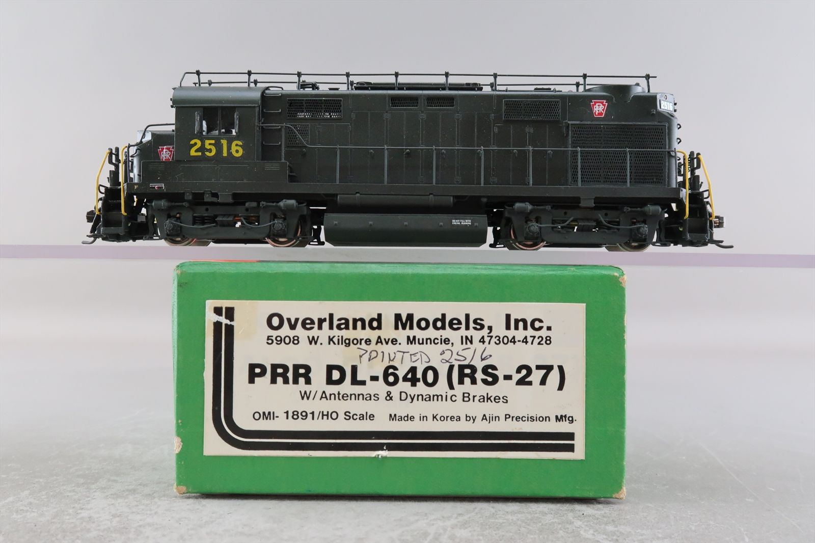 HO Brass Model - OMI 1891 PRR Pennsylvania Alco DL-640 RS-27 Antennas ...