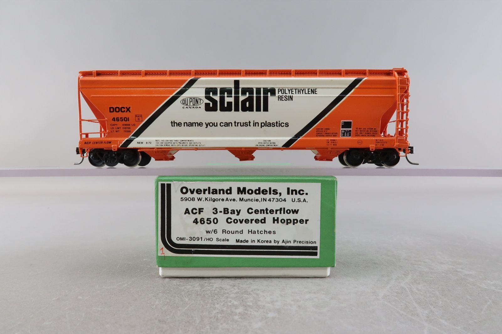 HO Brass Model - OMI 3091 DOCX Sclair Dupont ACF 3 Bay Centerflow 4650 ...