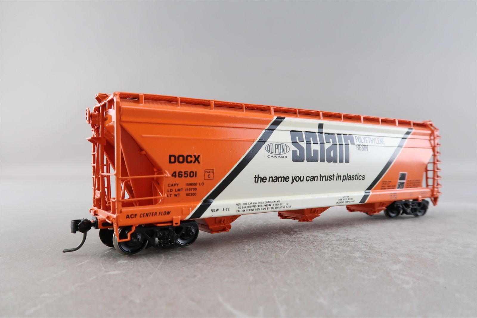 HO Brass Model - OMI 3091 DOCX Sclair Dupont ACF 3 Bay Centerflow 4650 ...