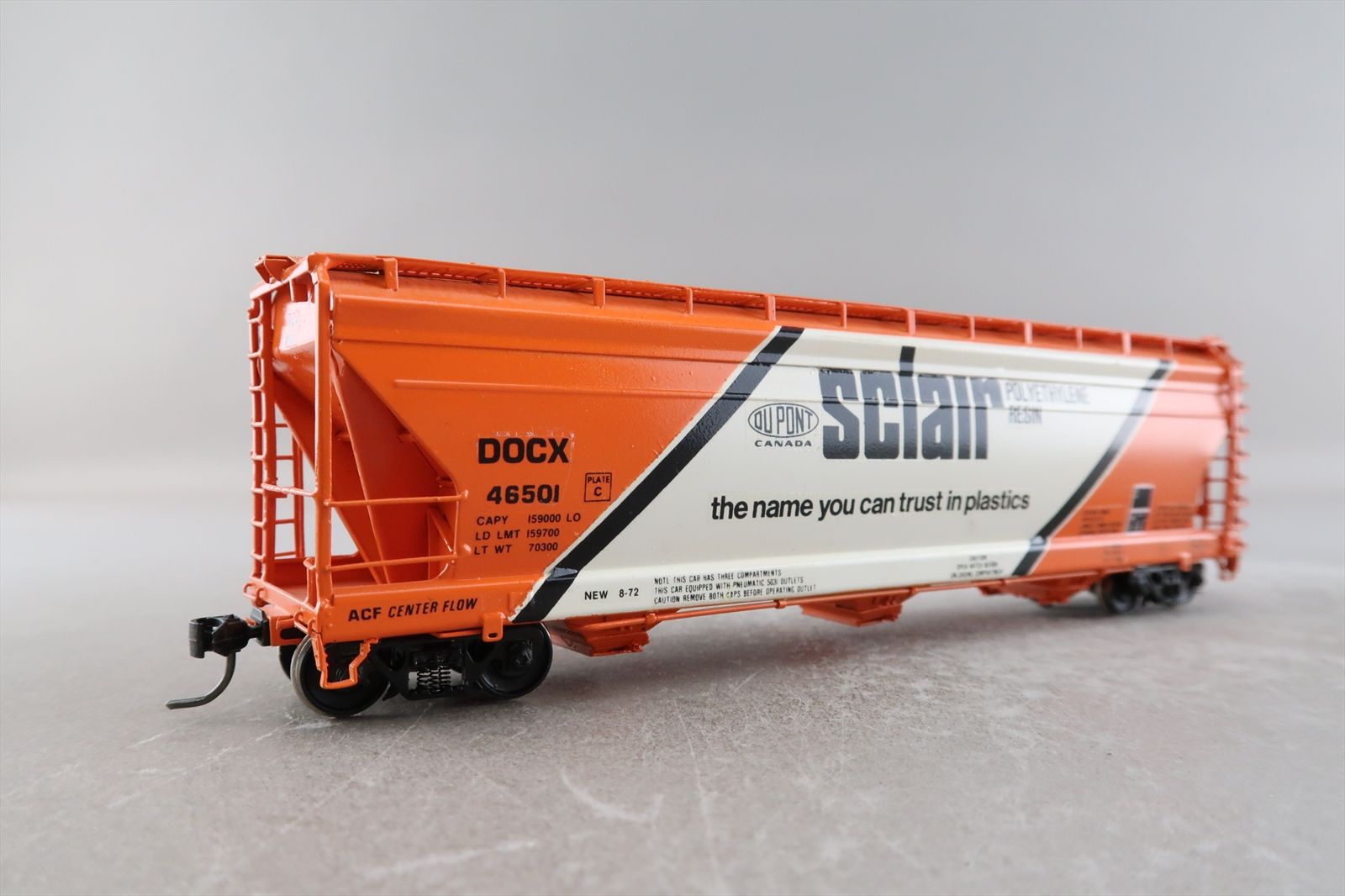 HO Brass Model - OMI 3091 DOCX Sclair Dupont ACF 3 Bay Centerflow 4650 ...