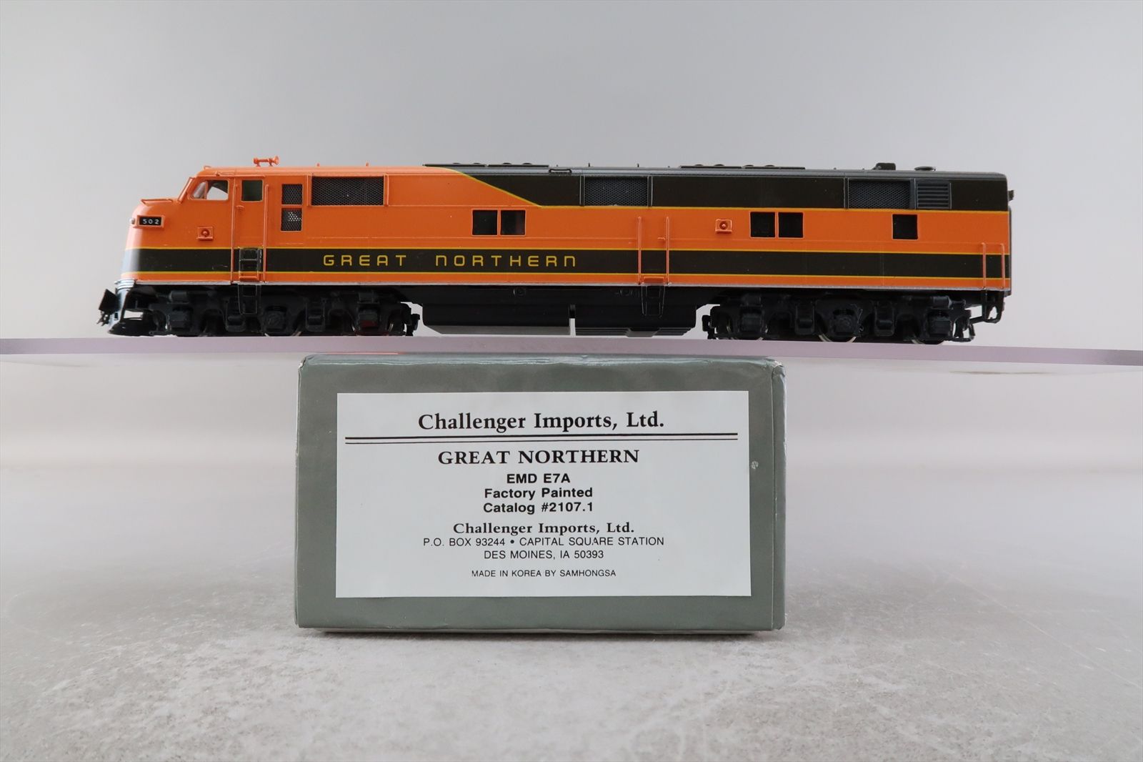 HO Brass Model - CIL 2107.1 GN Great Northern E7 E7A #502 - F/P - 1994 Run - Samhongsa