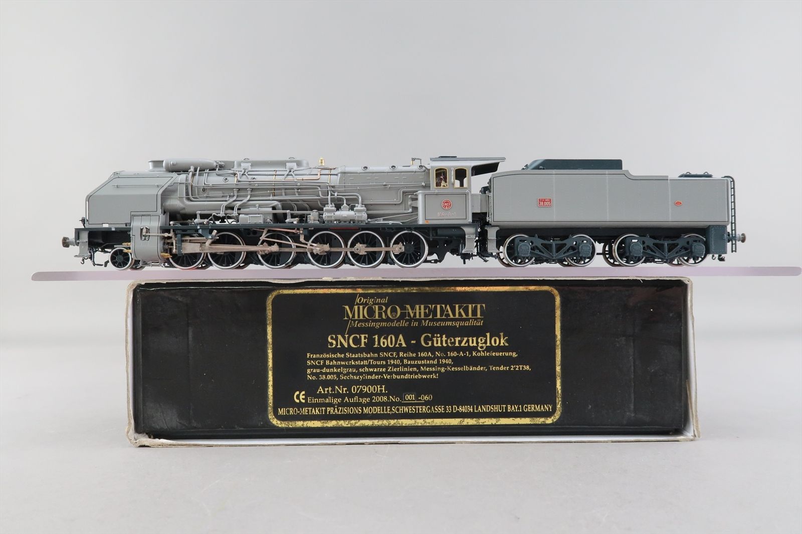 HO Brass Model - MMK Micro-Metakit 07900H SNCF French National Railway 2-12-0 Six Cylinder 160A ...