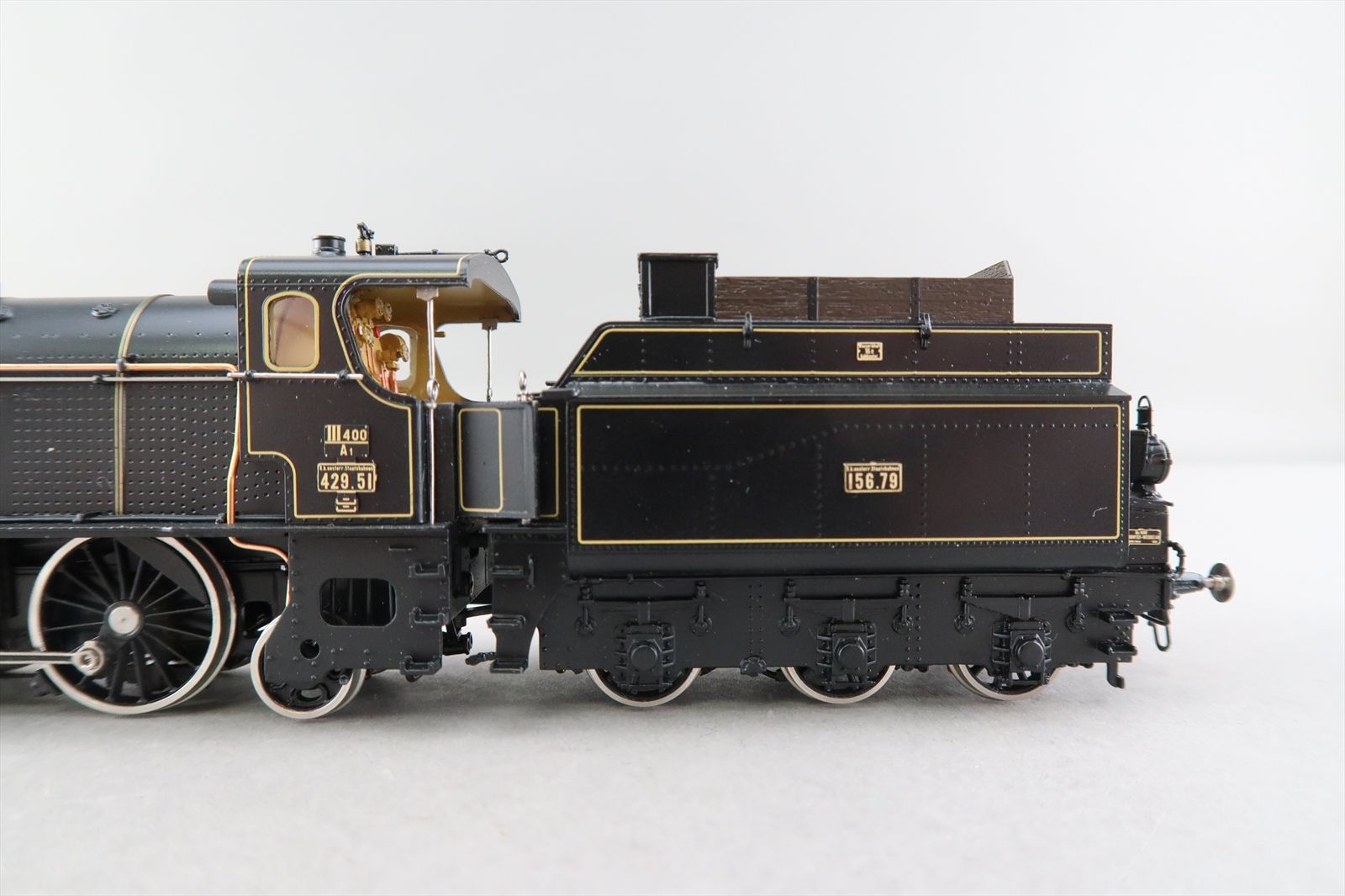 HO Brass Model - MMK 05701H kkStB Royal Austrian 2-6-2 429 Class Black ...