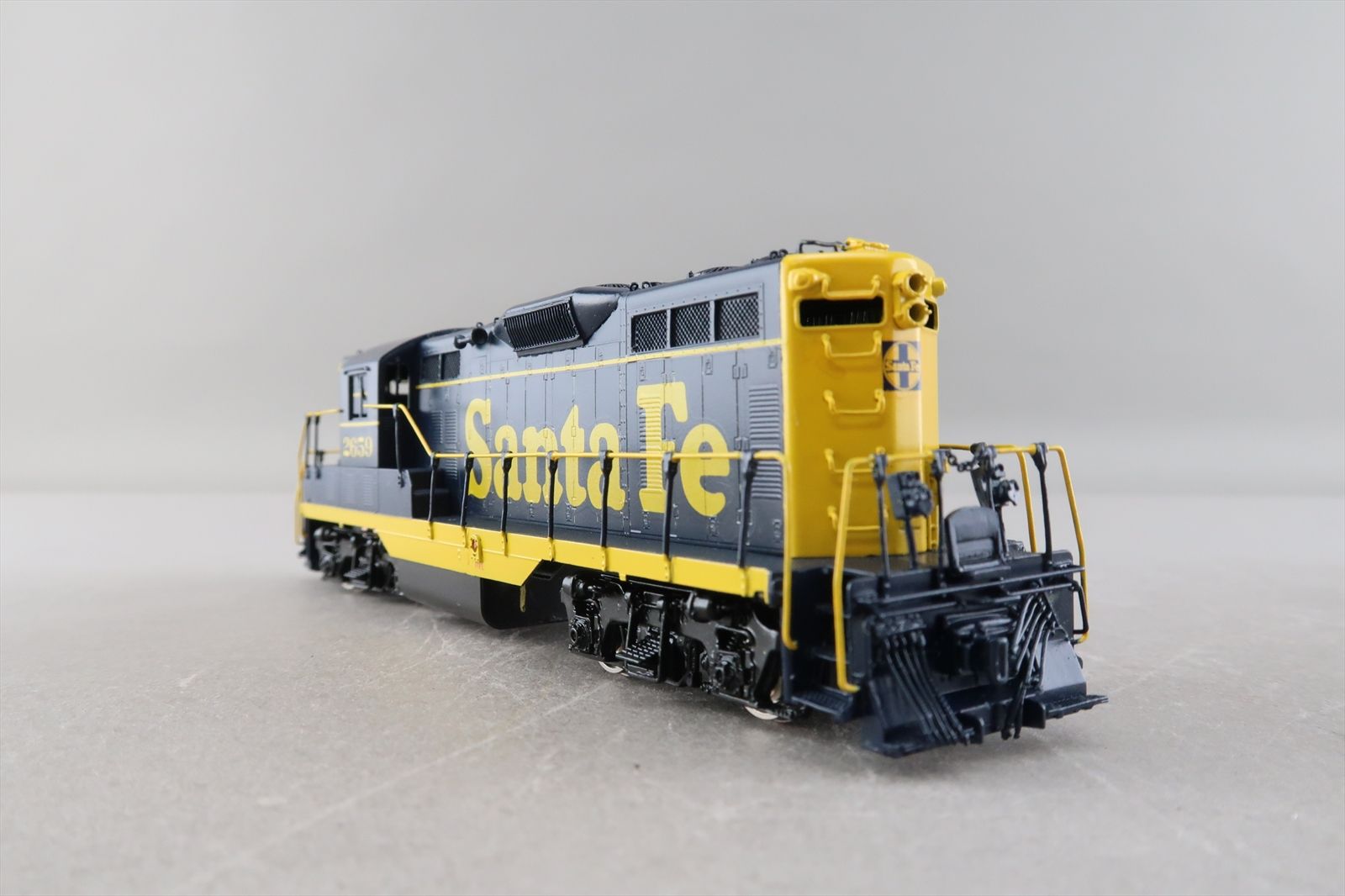 HO Brass Model - Key AT&SF Santa Fe GP7 Phase I Blue / Yellow #2659 - F/P - 1995 Run - F.M. Models