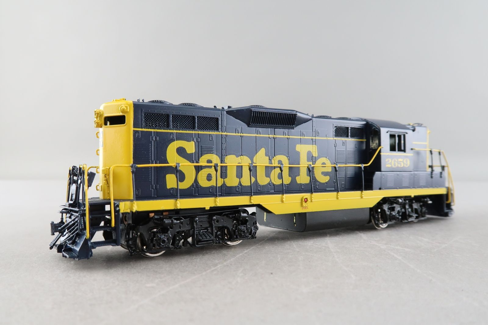 HO Brass Model - Key AT&SF Santa Fe GP7 Phase I Blue / Yellow #2659 - F ...
