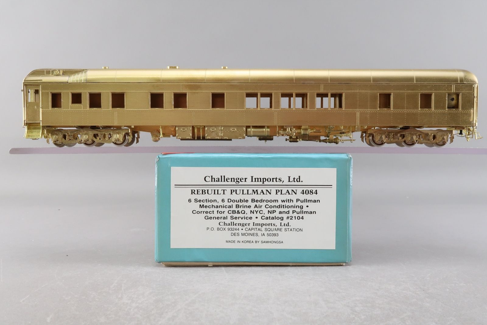 HO Brass Model - CIL 2104 Pullman Rebuilt 6-6 Sleeper Plan 4084 ...