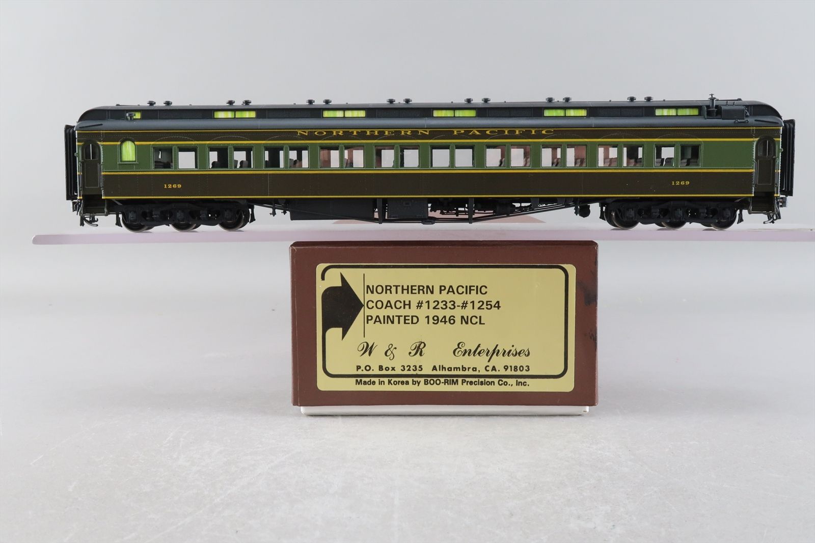 HO Brass Model - W&R NP Northern Pacific Coach 1946 NCL North Coast ...