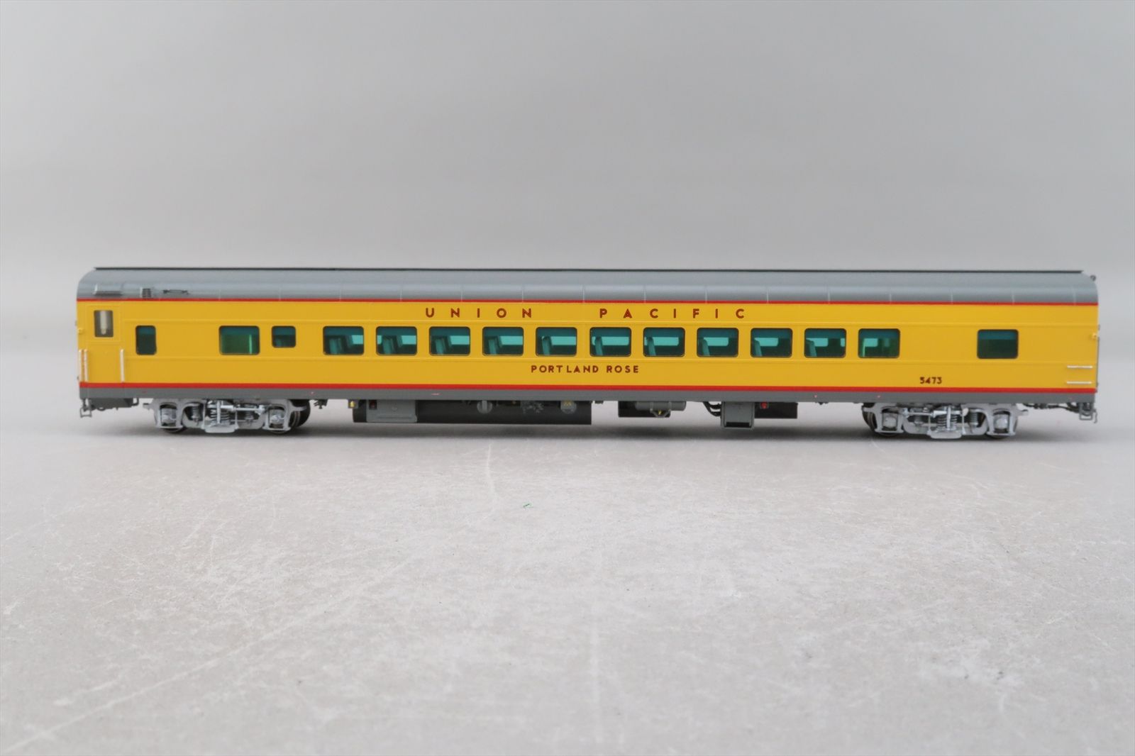 HO Brass Model - OMI 3435.1 UP Union Pacific Portland Rose Coach #5473 - F/P + Interior + Lights ...