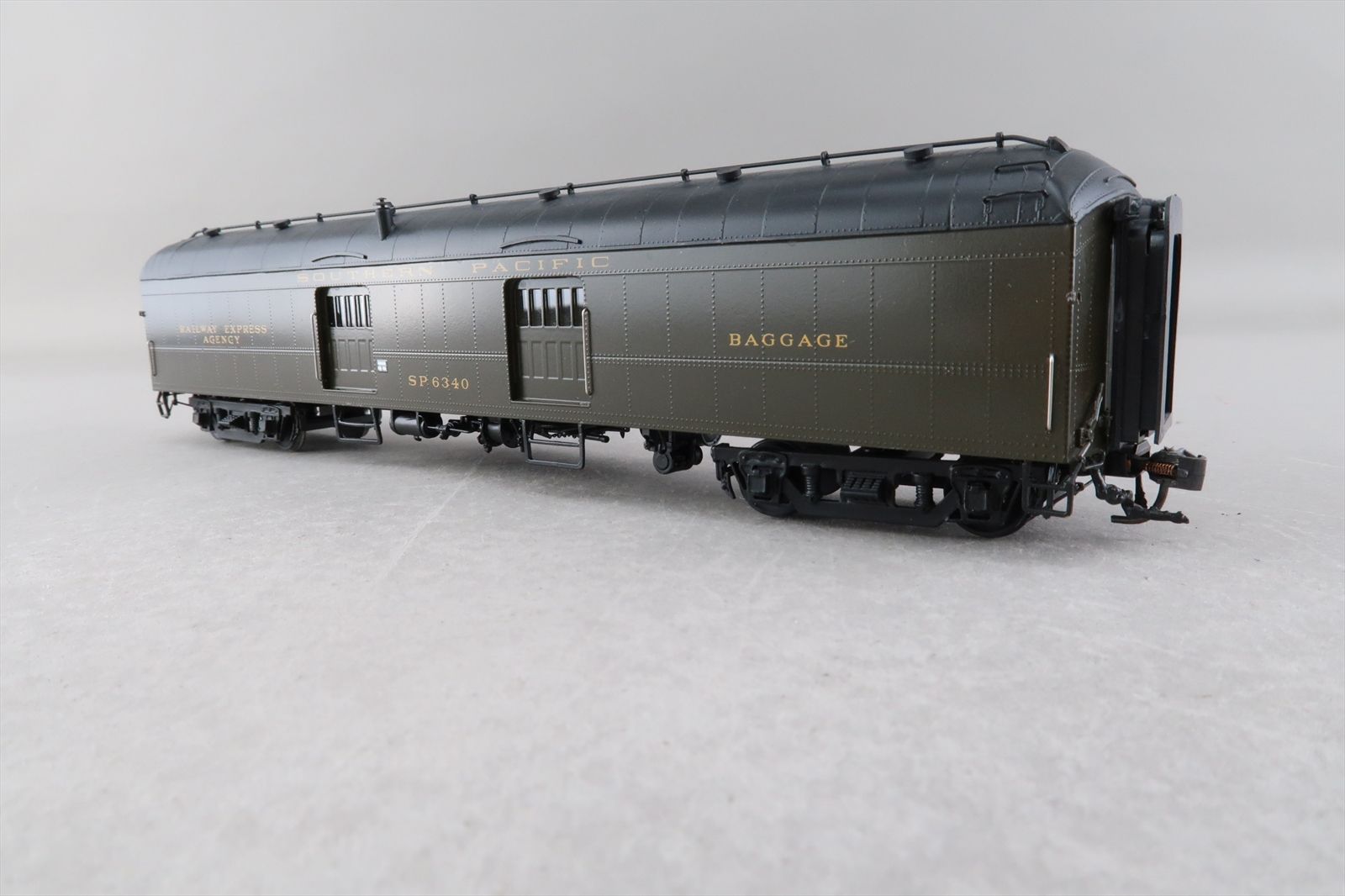 HO Brass Model - TCY 0920a SP Southern Pacific Harriman Baggage Car 60-B-1/8 Dark Olive #6340 ...
