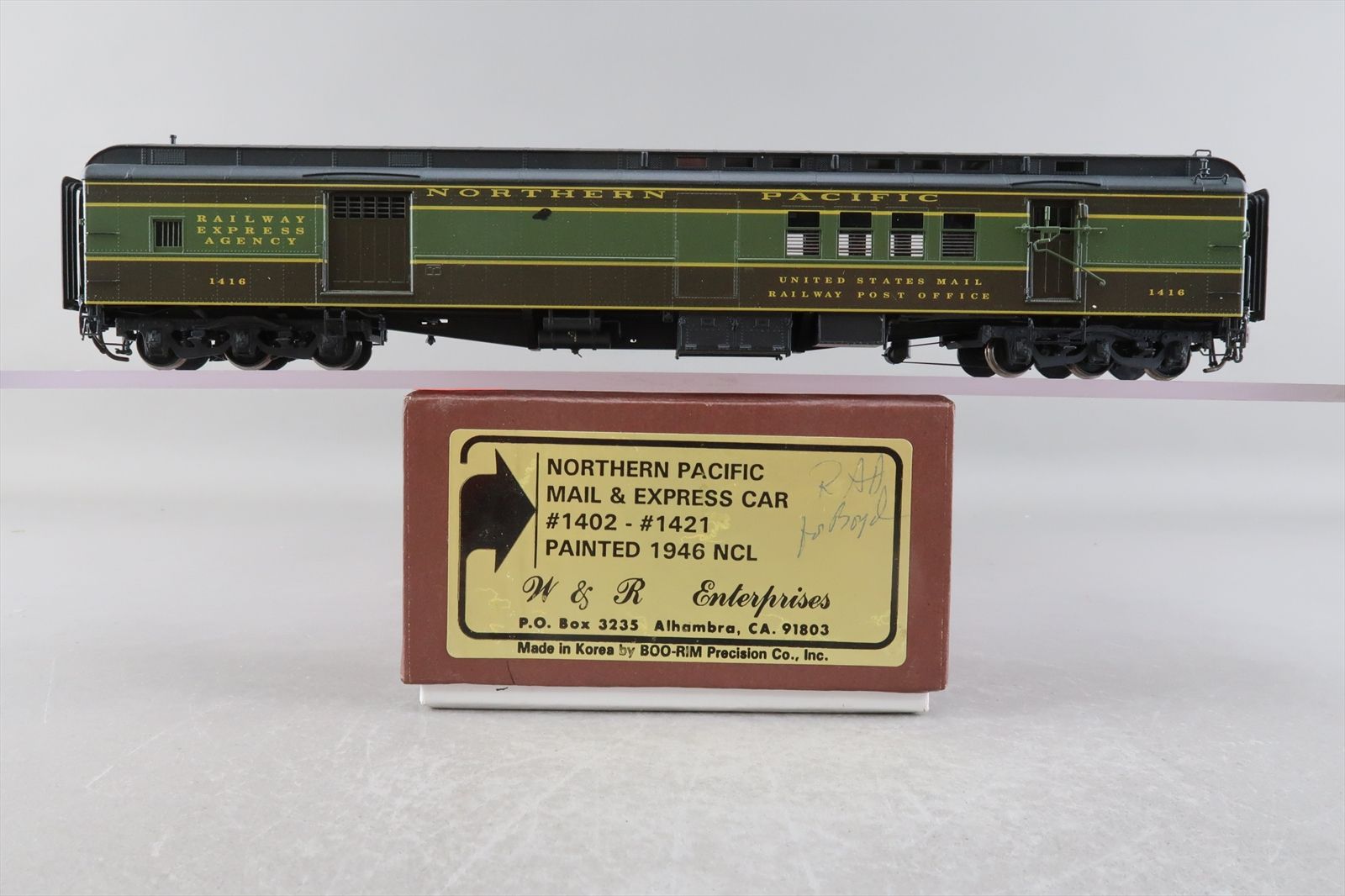 HO Brass Model – W&R NP Northern Pacific 1946 NCL Mail & Express Car ...