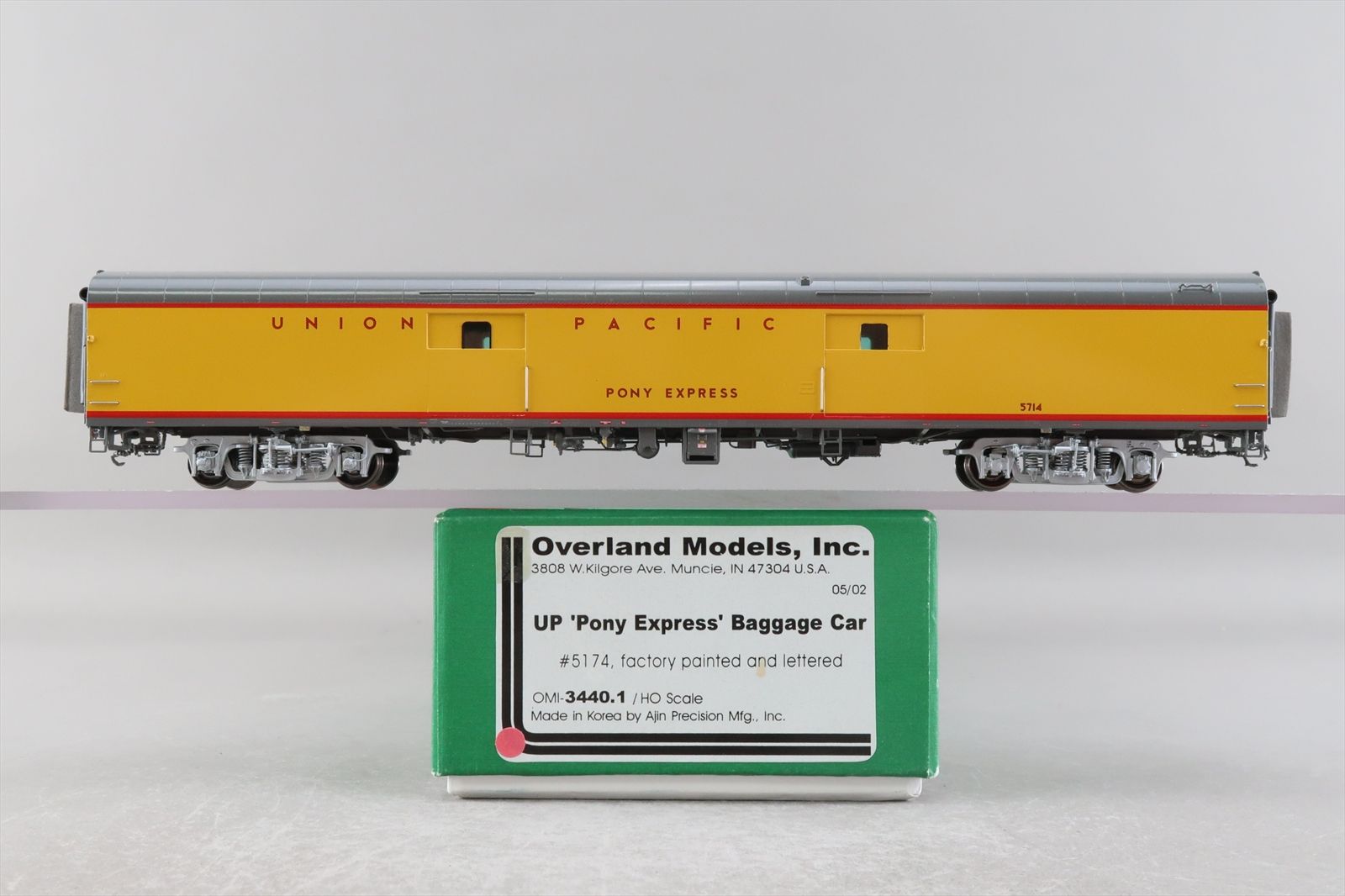 HO Brass Model - OMI 3440.1 UP Union Pacific Pony Express Baggage Car ...