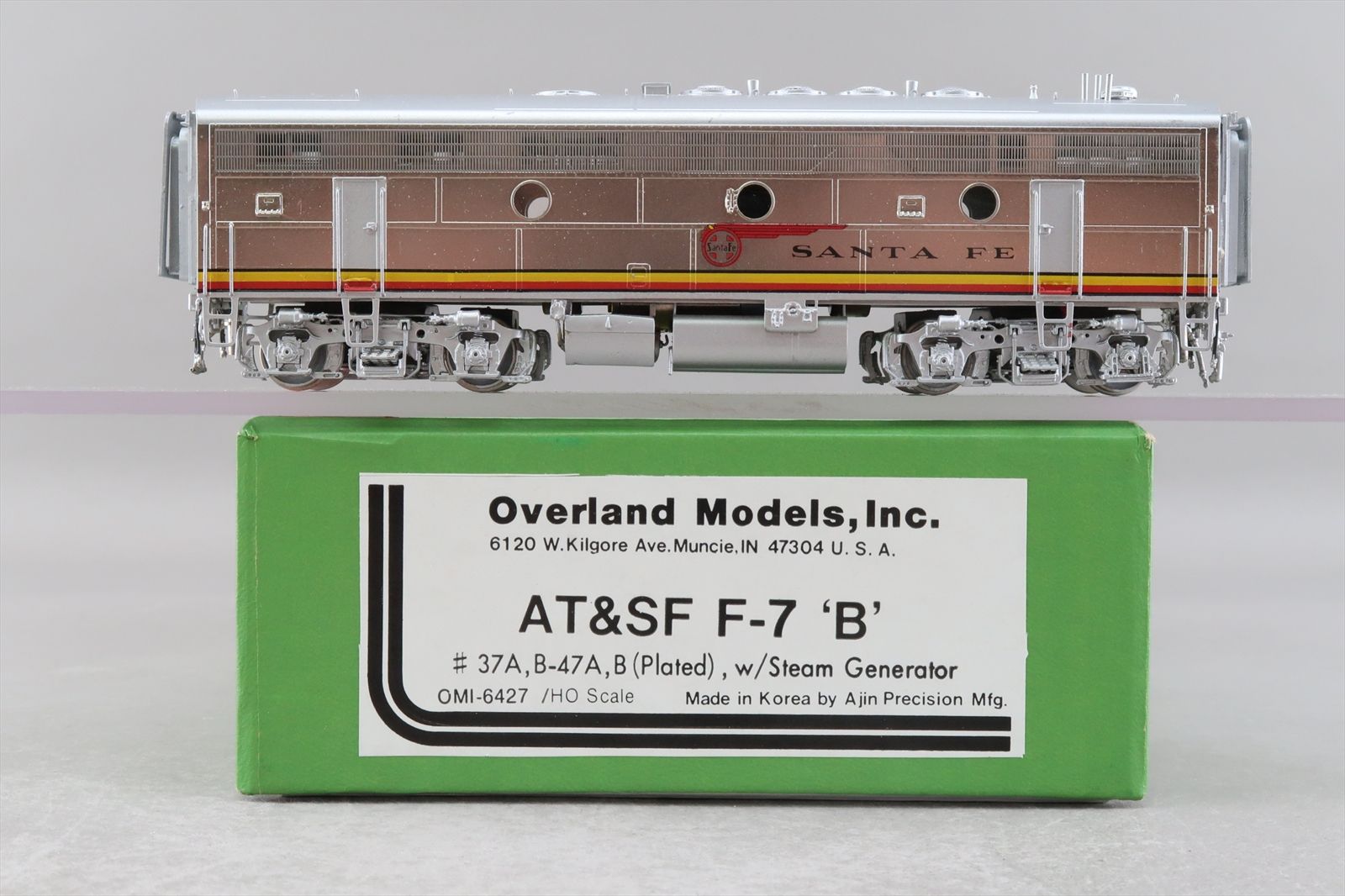 HO Brass Model - OMI 6427 AT&SF Santa Fe F7 F7B #37 - Pro Paint - 1993 ...