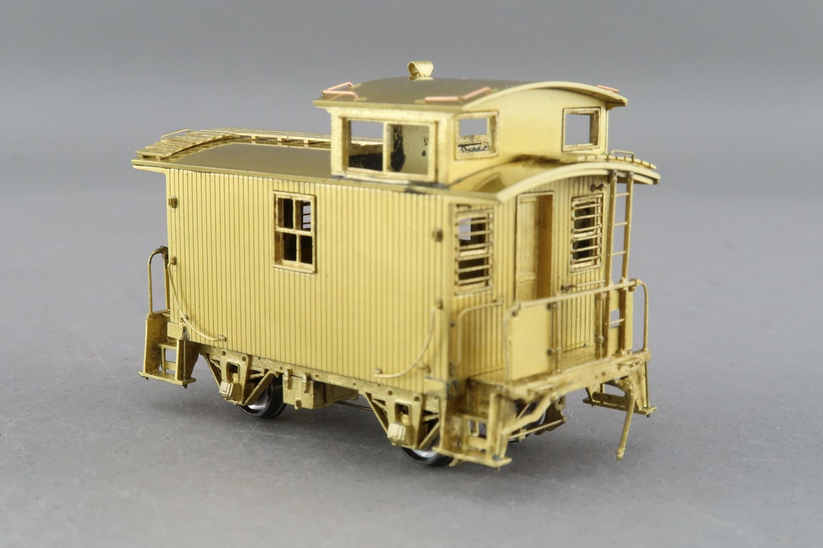 HO Brass Model - Railworks DL&W Delaware Lackawanna & Western Wood Caboose 4-Wheel Bobber #1 ...