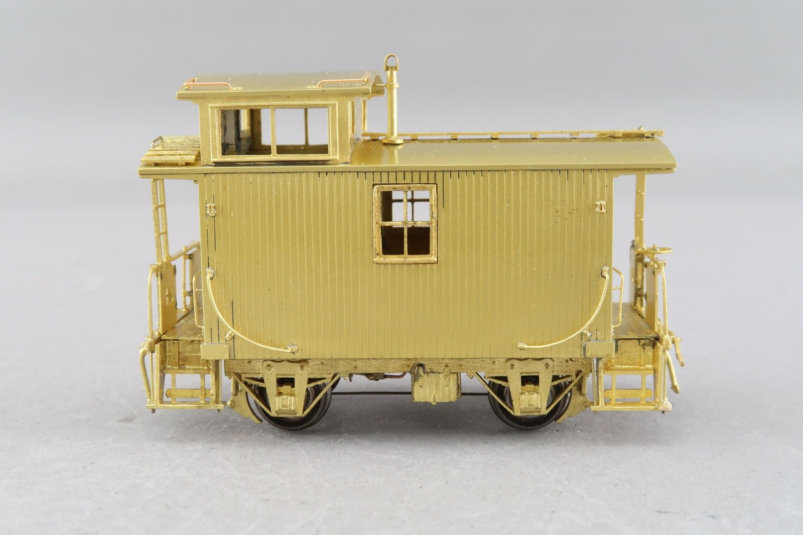 HO Brass Model - Railworks DL&W Delaware Lackawanna & Western Wood Caboose 4-Wheel Bobber #1 ...