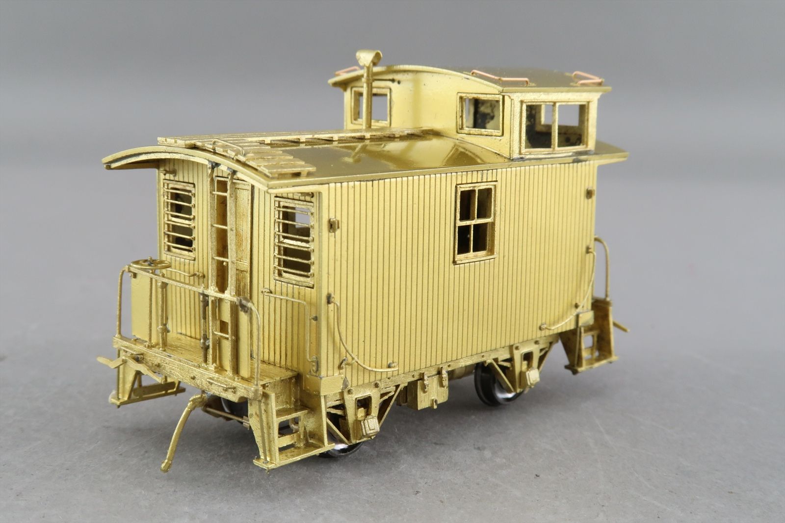 HO Brass Model - Railworks DL&W Delaware Lackawanna & Western Wood Caboose 4-Wheel Bobber #1 ...