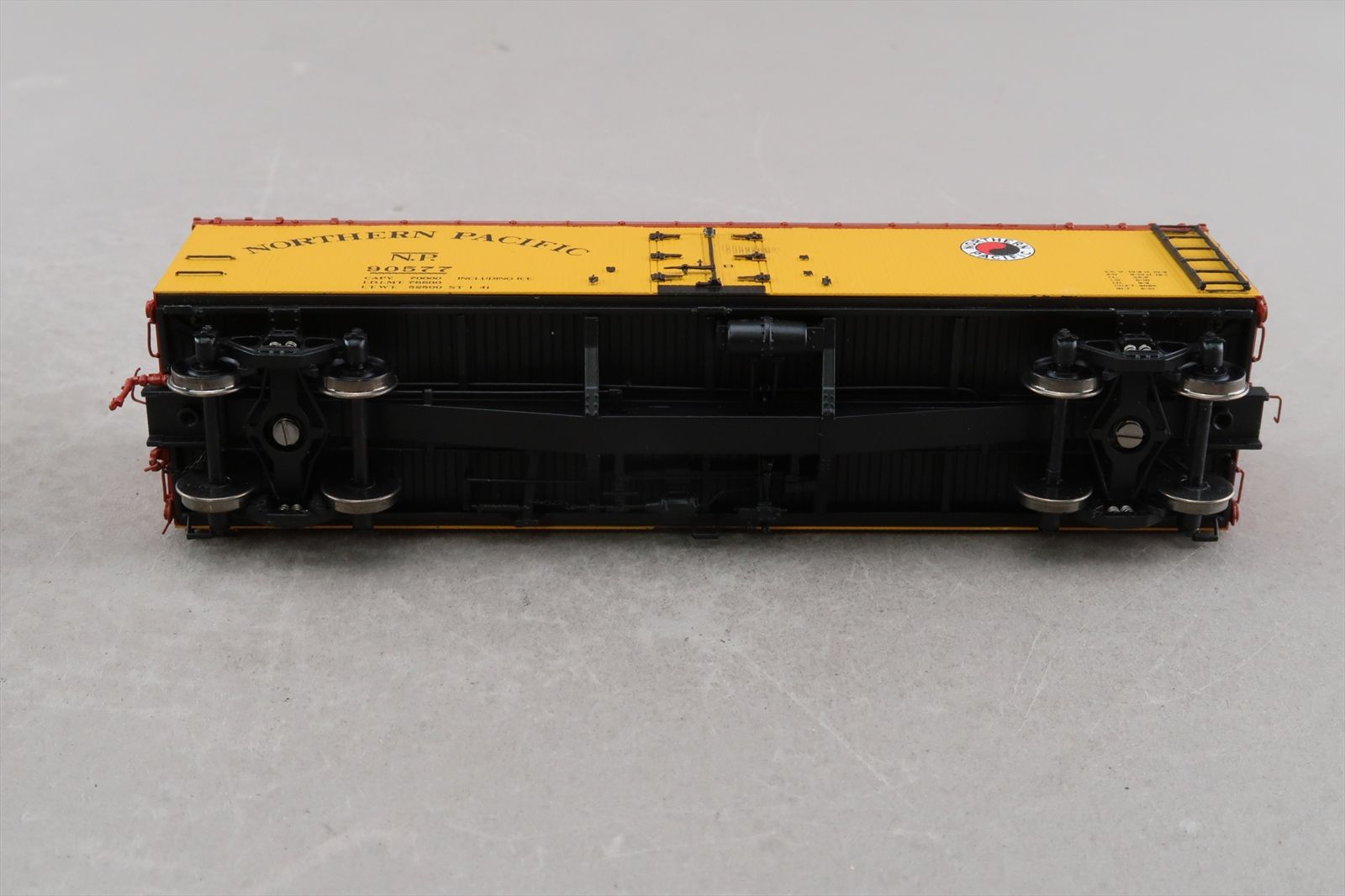 HO Brass Model - W&R Version 3 NP Northern Pacific Wood Reefer Yellow ...
