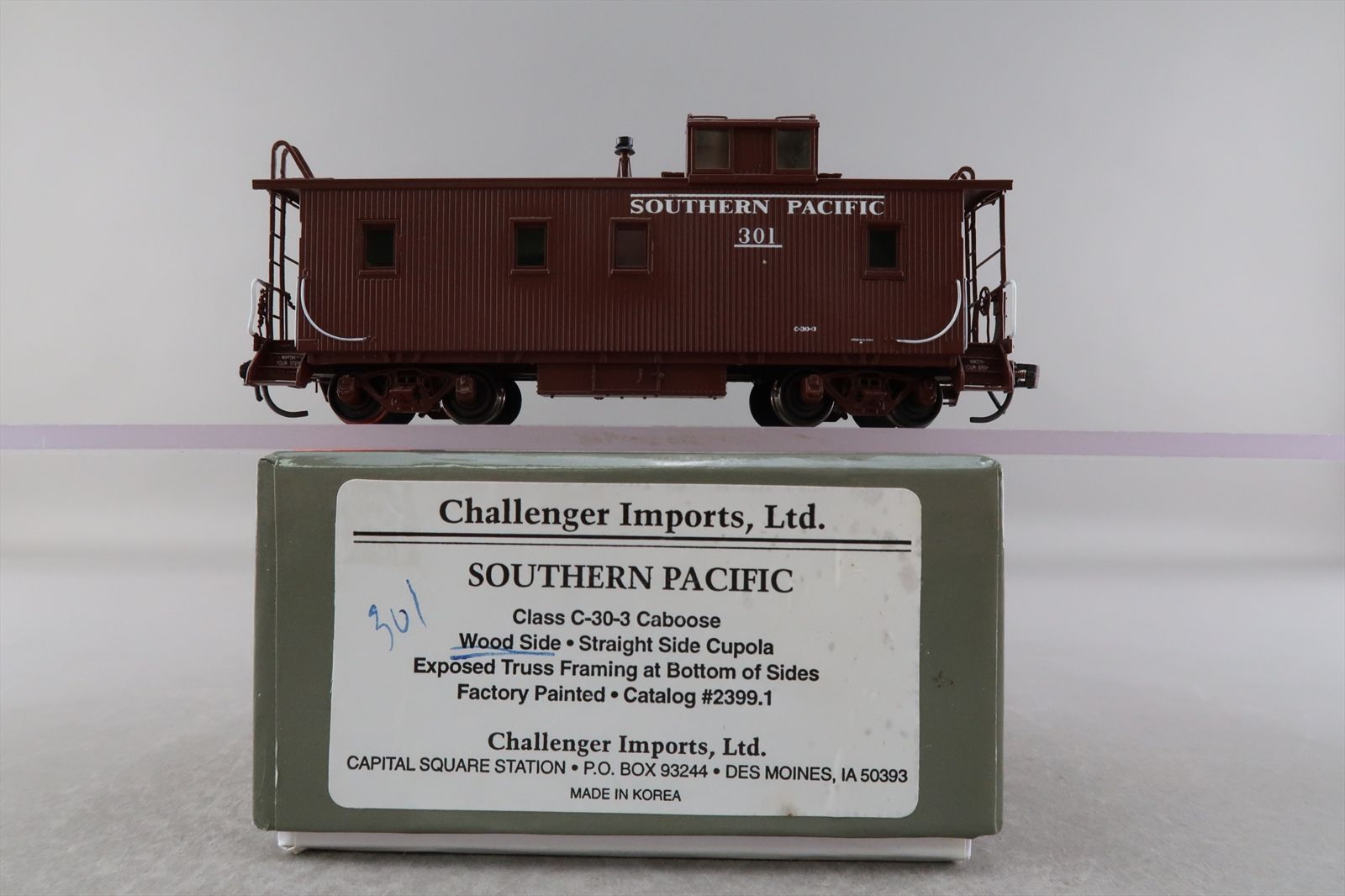 HO Brass Model - CIL 2399.1 SP Southern Pacific C-30-3 Caboose #301 - F ...