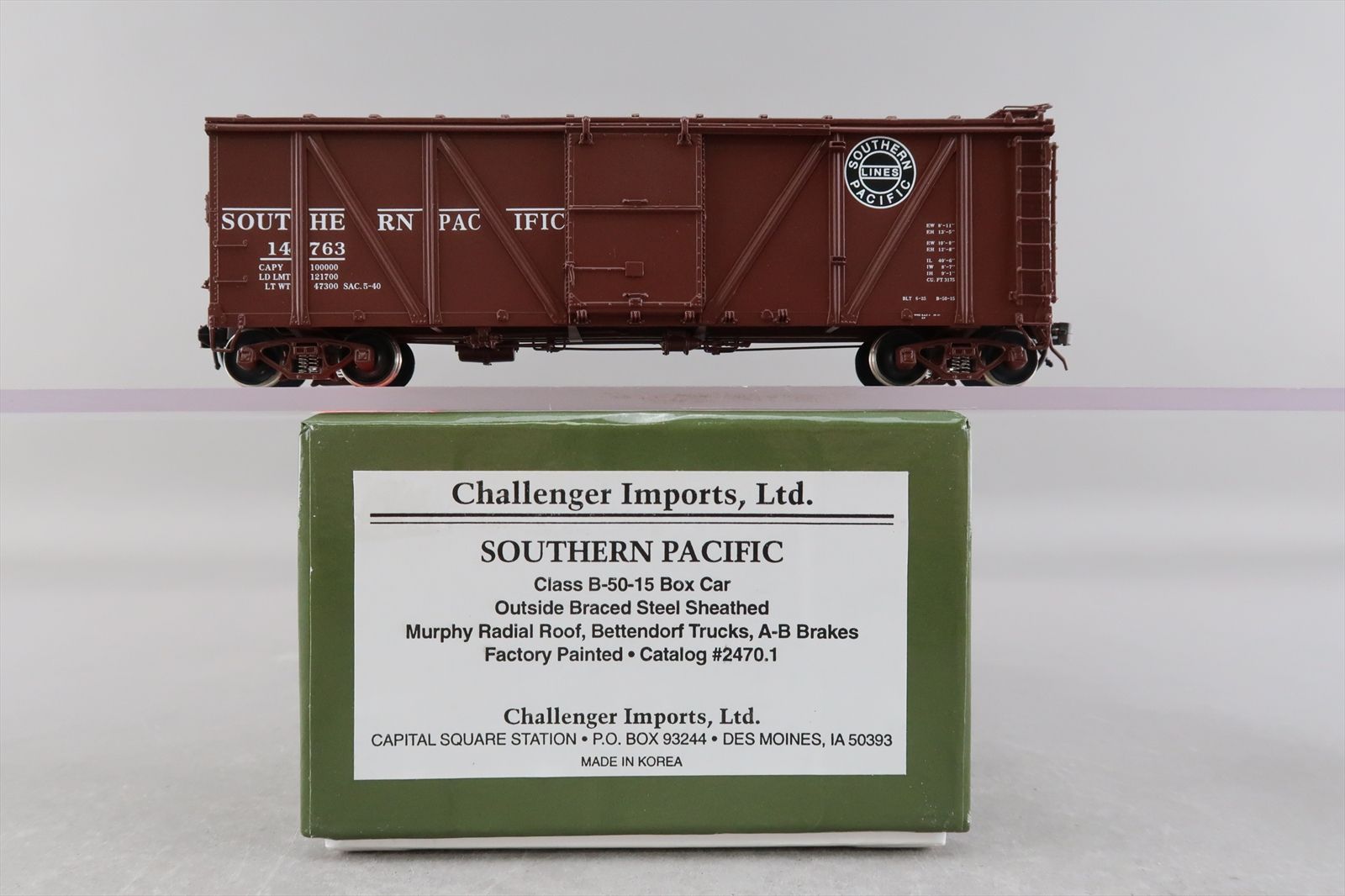 HO Brass Model - CIL 2470.1 SP Southern Pacific B-50-15 Outside Braced ...