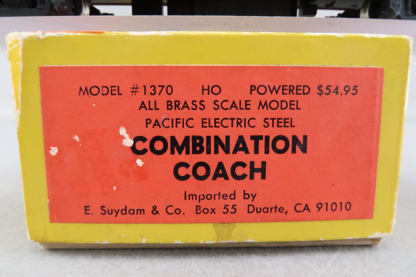 HO Brass Model - Suydam 1370 PE Pacific Electric Combine Coach #1370 ...