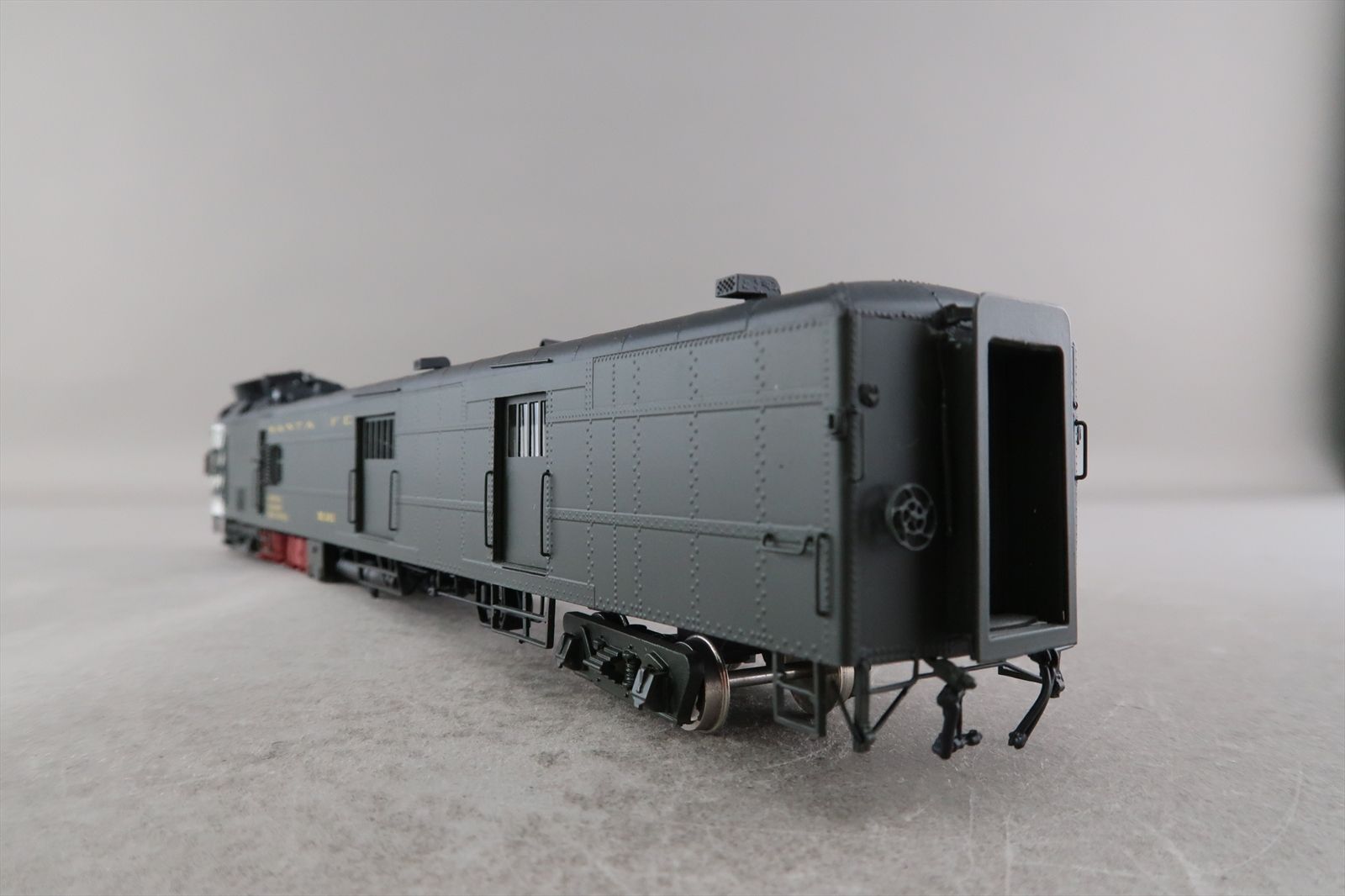 HO Brass Model - Key AT&SF Santa Fe EMD Motor Car Gasoline Zebra Stripe ...