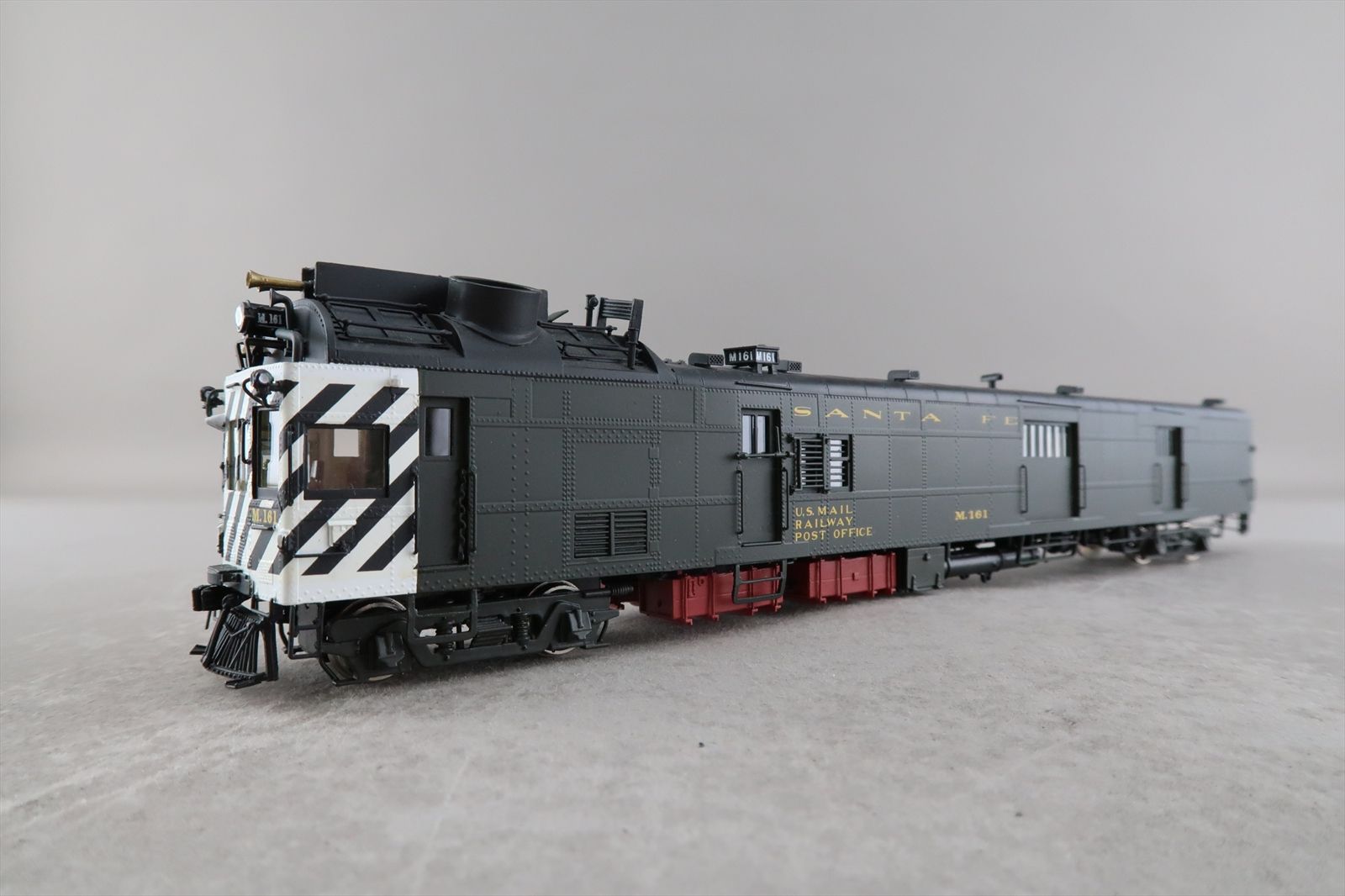 HO Brass Model - Key AT&SF Santa Fe EMD Motor Car Gasoline Zebra Stripe ...