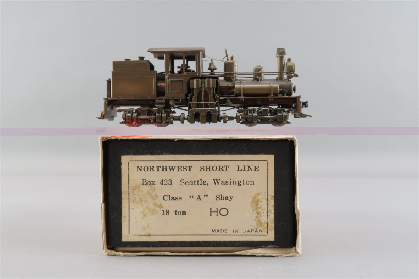 HO Brass Model Logging Locomotive - NWSL Class A 18 Ton Shay ...