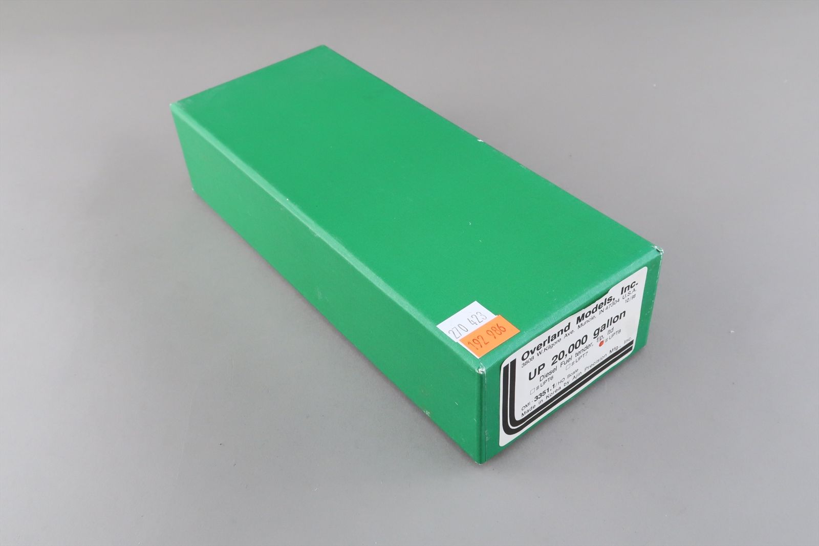 HO Brass Model - OMI 3351.1 UP UPT Union Pacific 20,000 Gallon Diesel ...